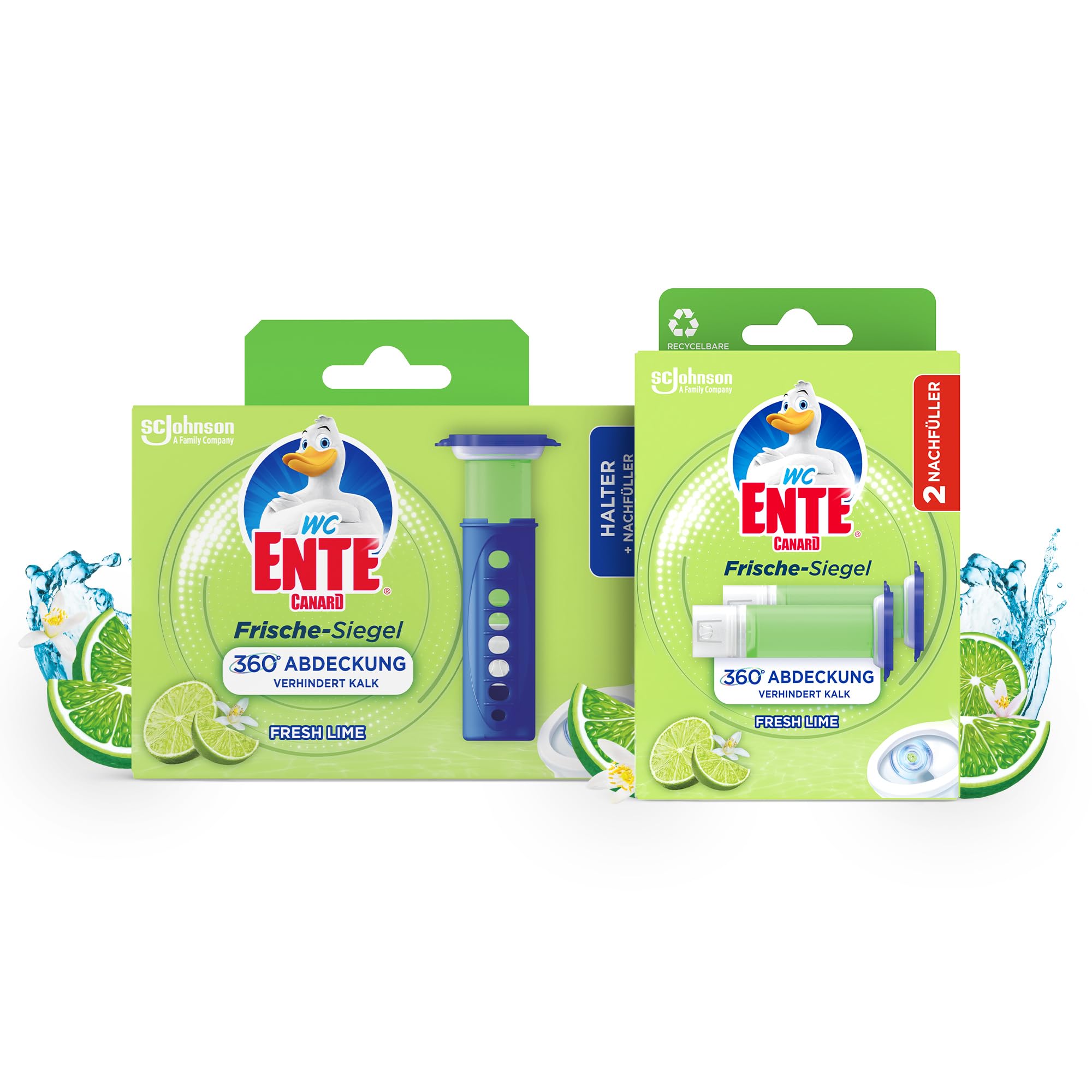 WC-Ente Frische Siegel Vorteilspack, Starter Set (inkl. 1 Nachfüller ...