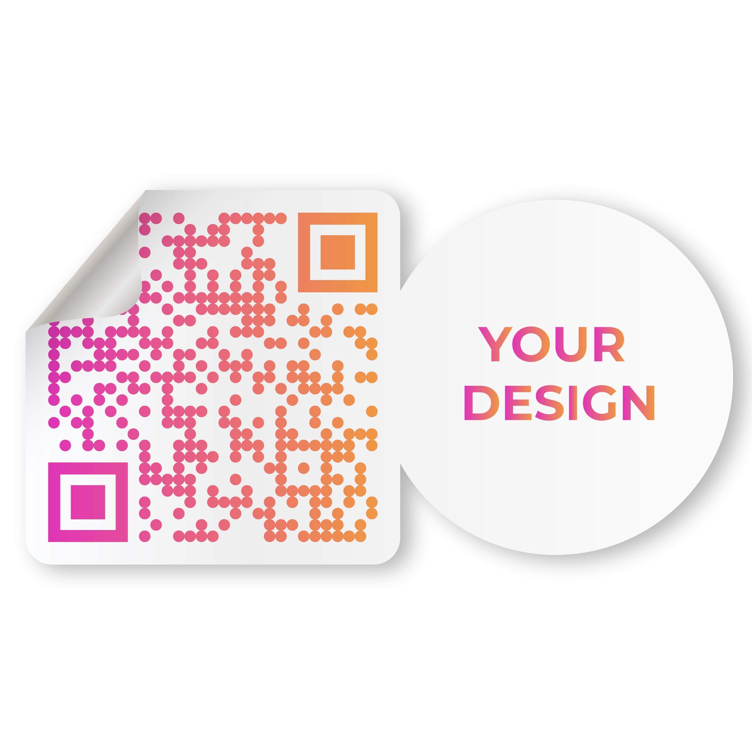 Amazon.com: Etiquetas adhesivas de código QR personalizadas ...