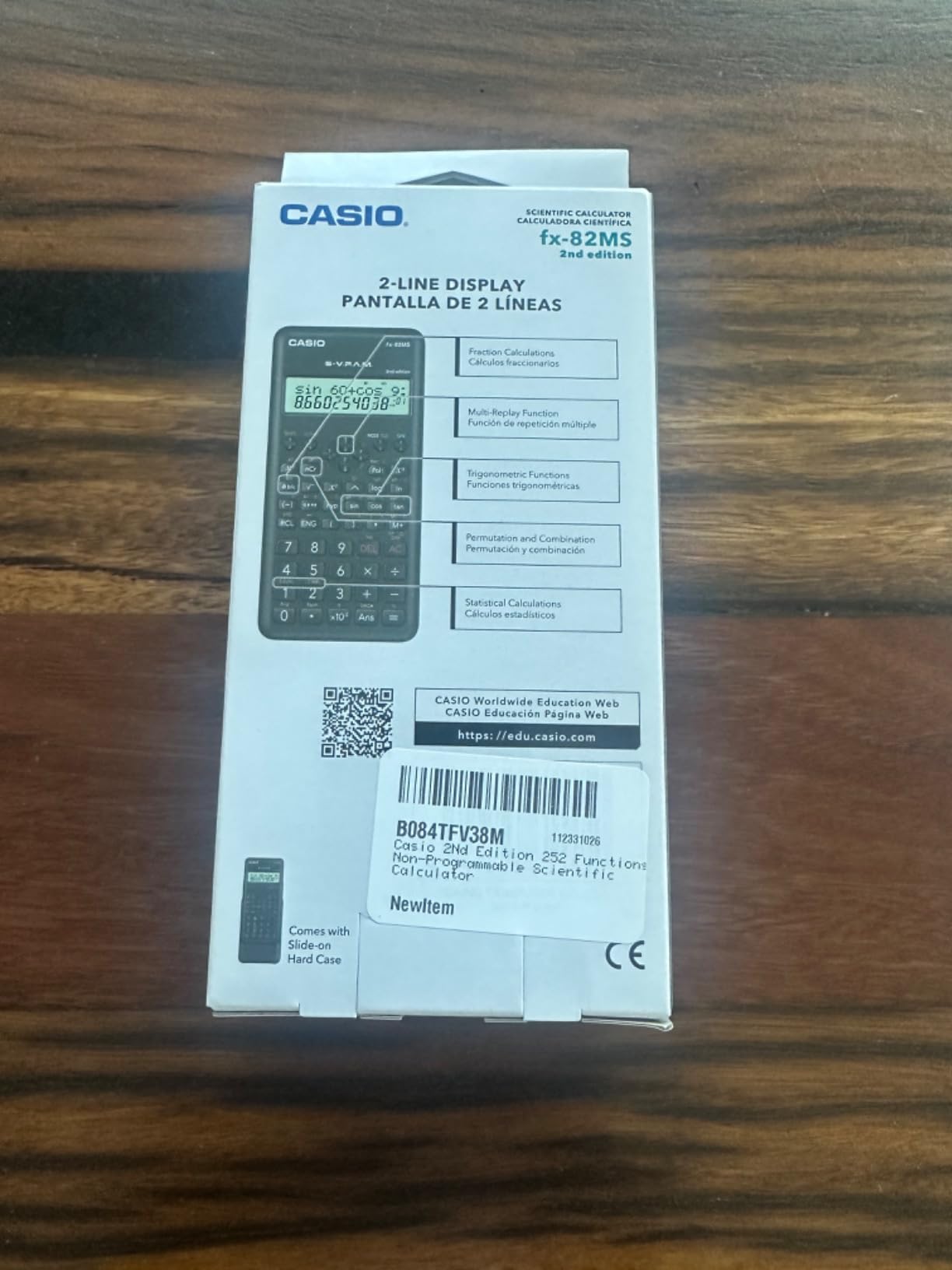 Casio 2Nd Edition 252 Functions Non-Programmable Scientific Calculator ...