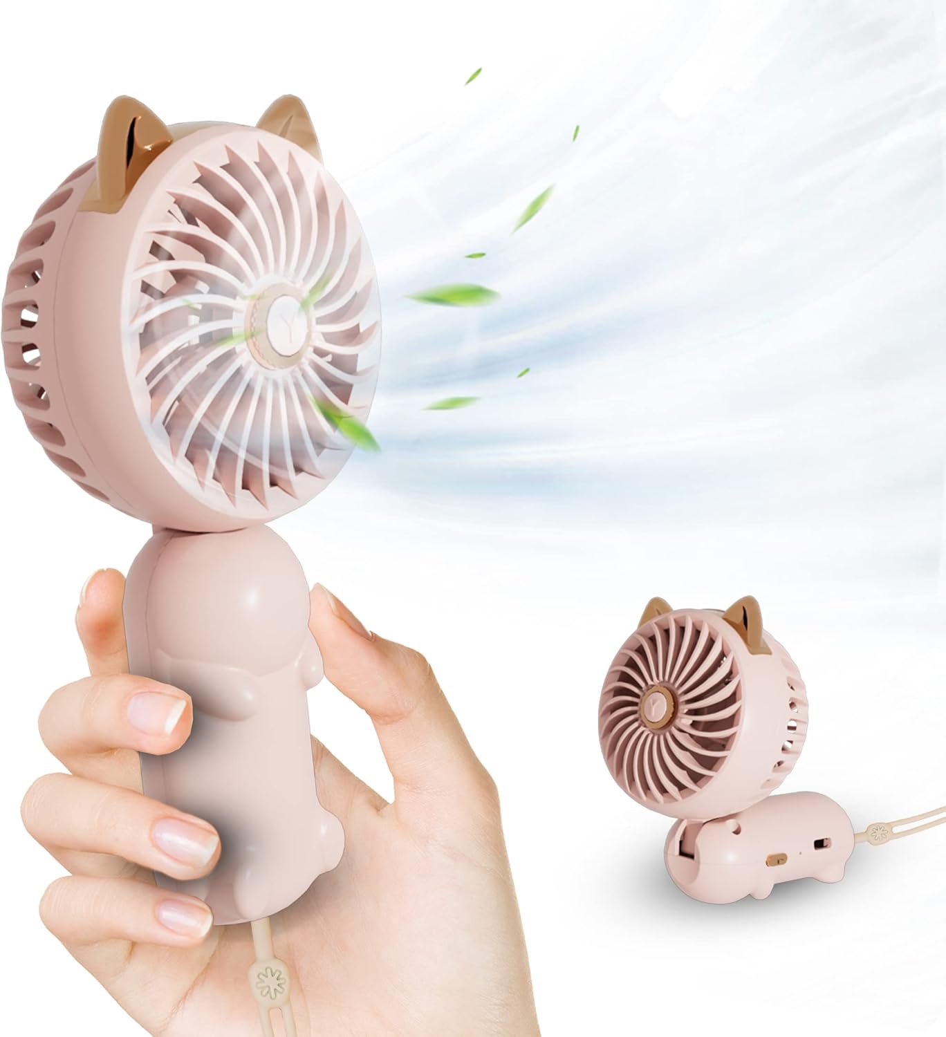 Amazon.com: LIEWET Handheld Fan,Mini Portable Fan,Cute Portable Fan ...
