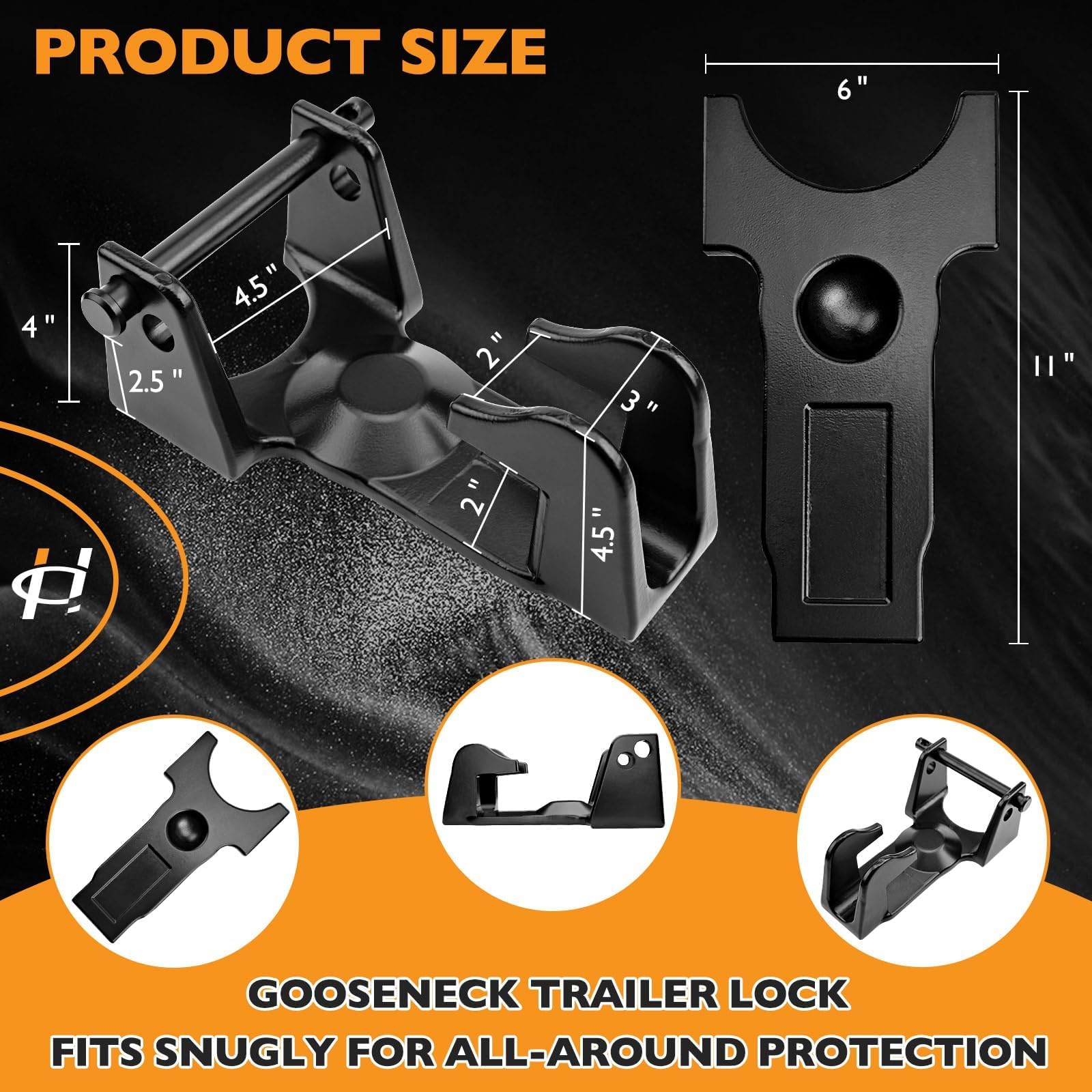 Snapklik.com : Gooseneck Hitch Lock, Gooseneck Trailer Hitch Locks ...
