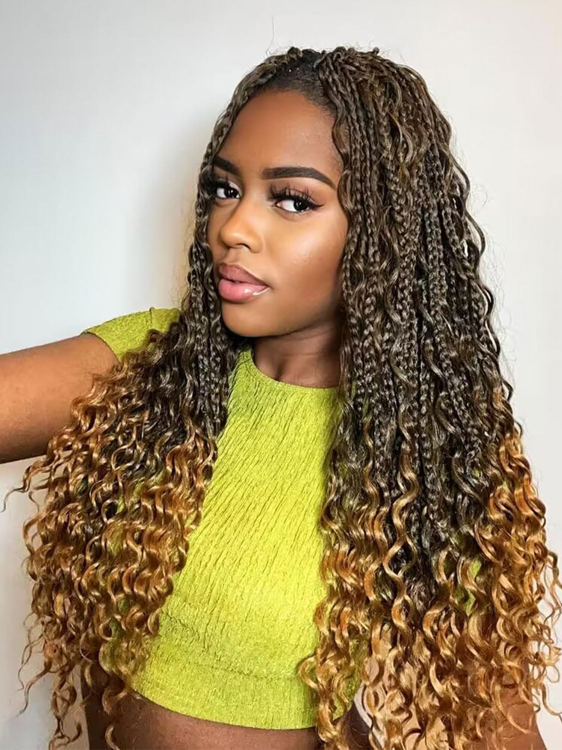 Amazon.com : 24 Inch 7 Packs Boho Box Braids Crochet Hair for women ...