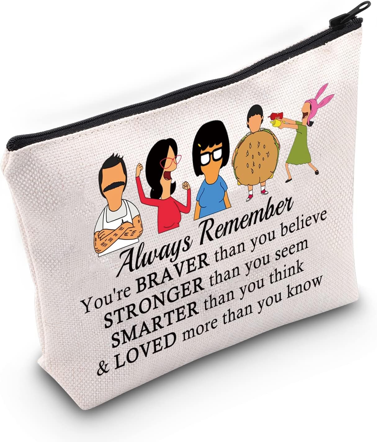 Amazon.com: BWWKTOP Cartoon Family Cosmetic Makeup Bag Cartoon TV Show Inspired Gifts You Are ...