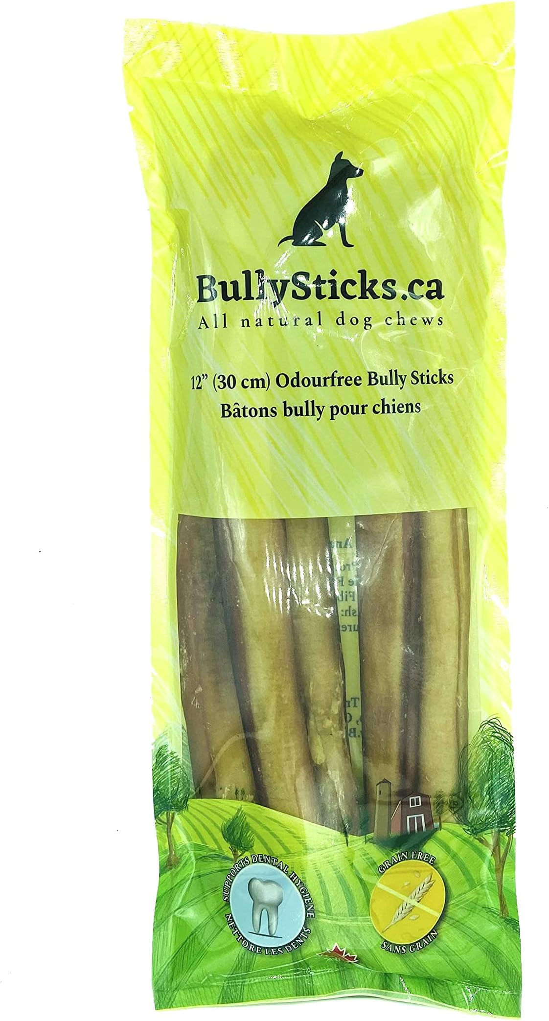 12" Monster SUPER THICK ODOURFREE Bully Sticks (5 Pack) (425 g) OUR ...