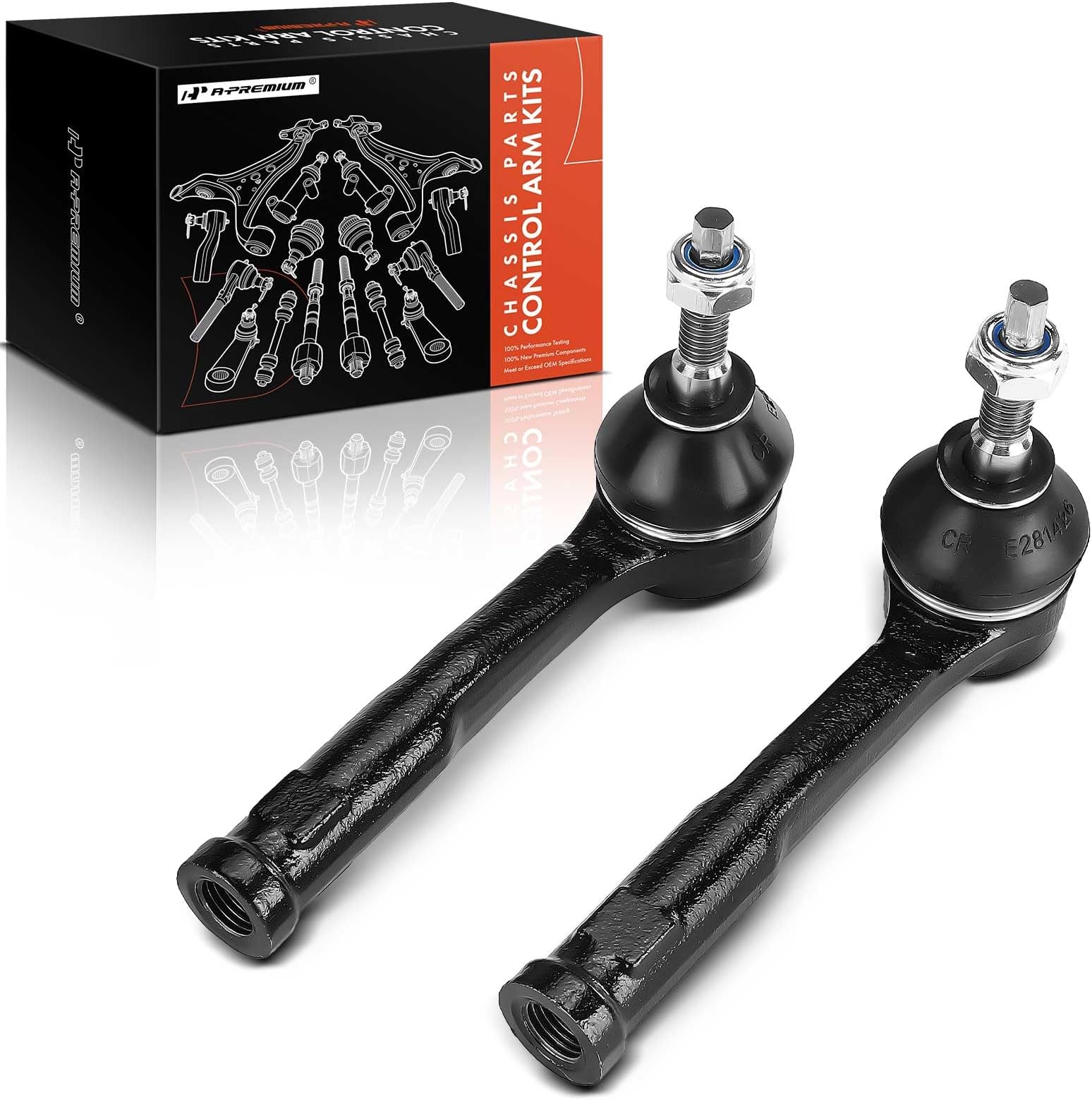 Amazon.com: A-Premium 2 x Front Outer Tie Rod Ends, Compatible with ...
