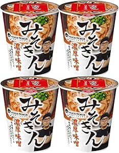 Amazon | 【4個セット】 みそきん 濃厚味噌 カップラーメン108g×4個 プレミアム | ノーブランド品 | ラーメン 通販