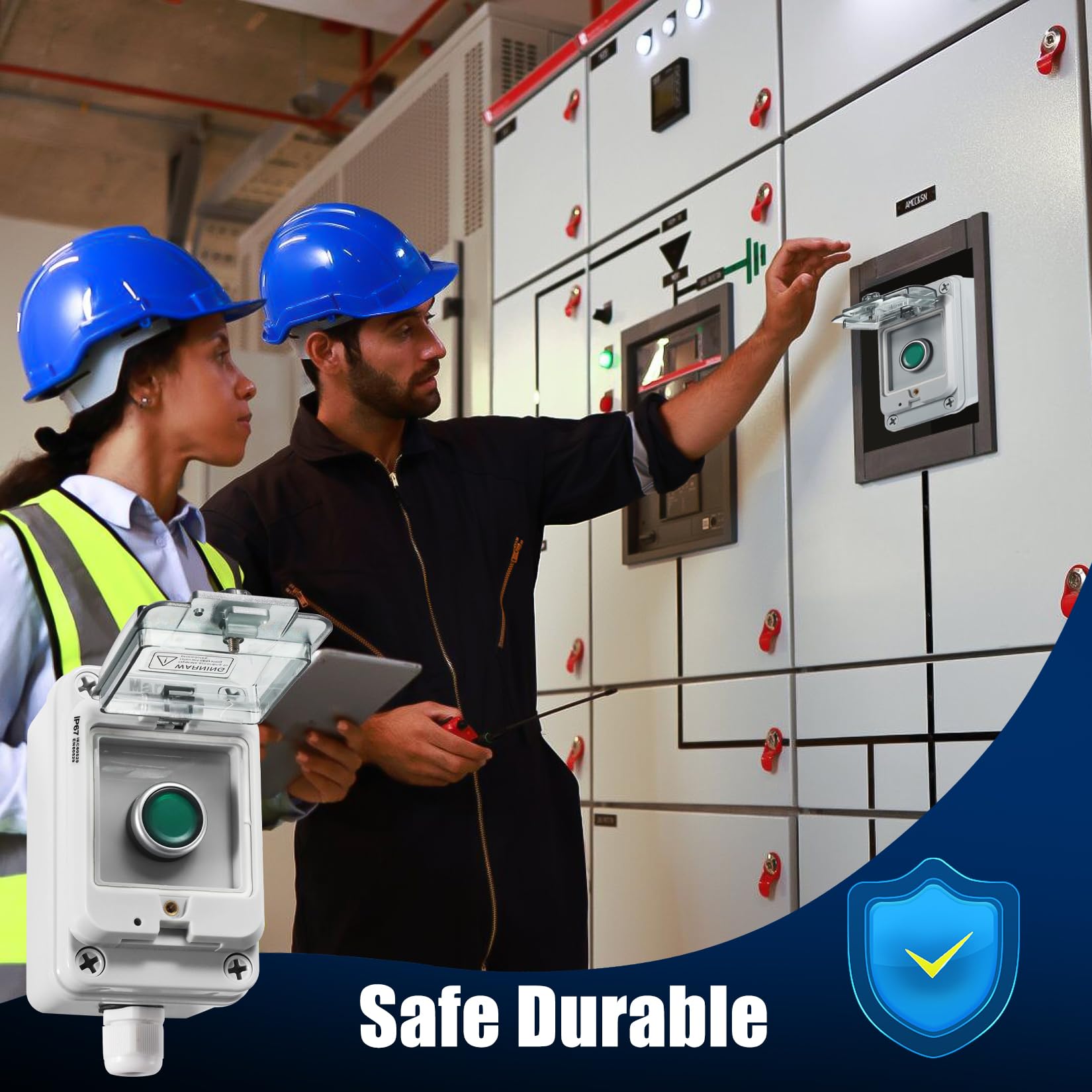 Snapklik.com : Push Button Box Push Button Switch Station Box Momentary ...