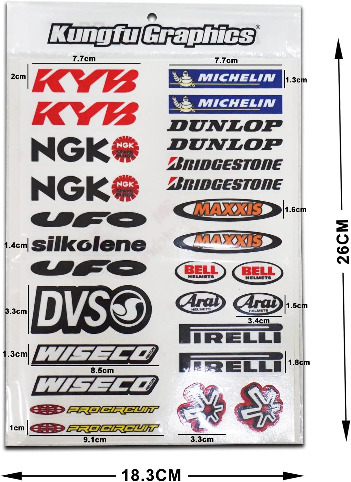 Amazon.com: Sponsor Motocross Racing Tuning Motorbike Decal Sticker ...