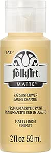Amazon.com: FolkArt Acrylic Paint in Assorted Colors (2 oz), 432, Sunflower