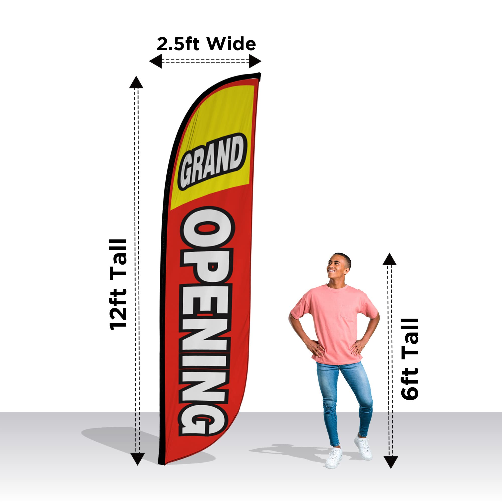 Snapklik.com : LookOurWay Feather Flag Banner - 12 Feet Tall ...