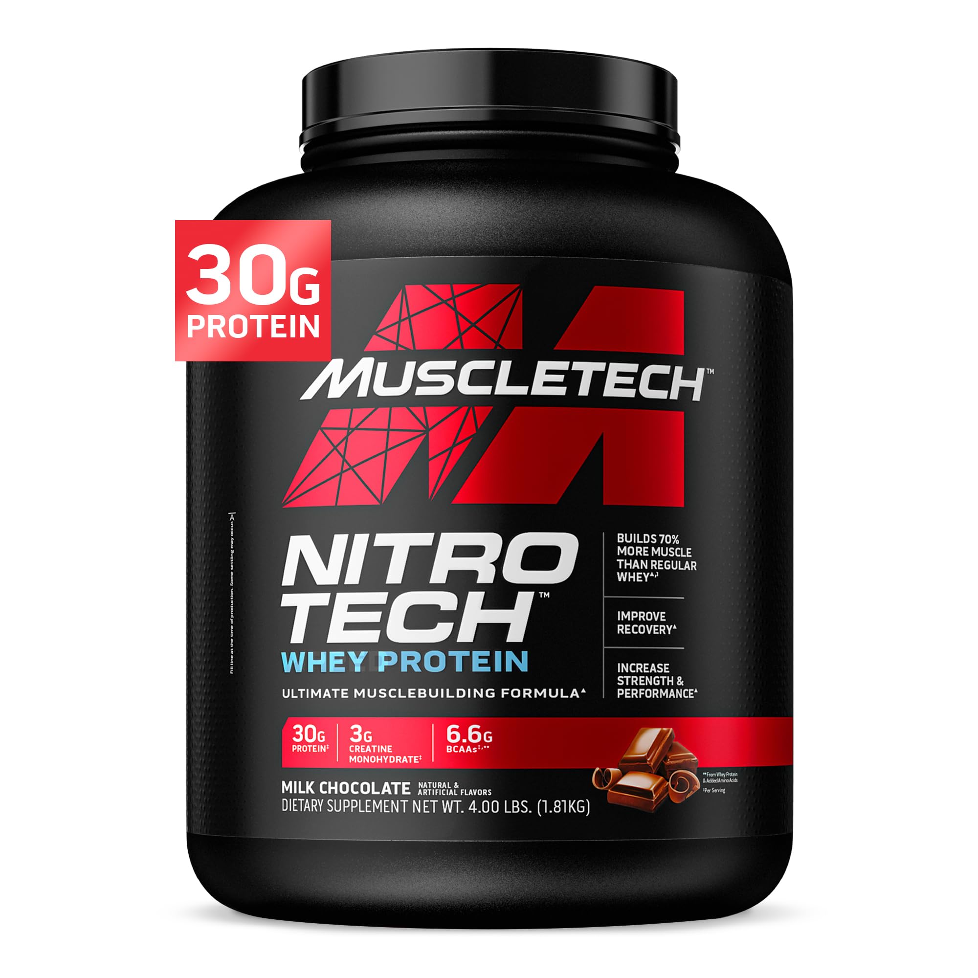 Buy Muscletech Whey Protein Powder (Milk Chocolate, 4 Pound) - Nitro ...