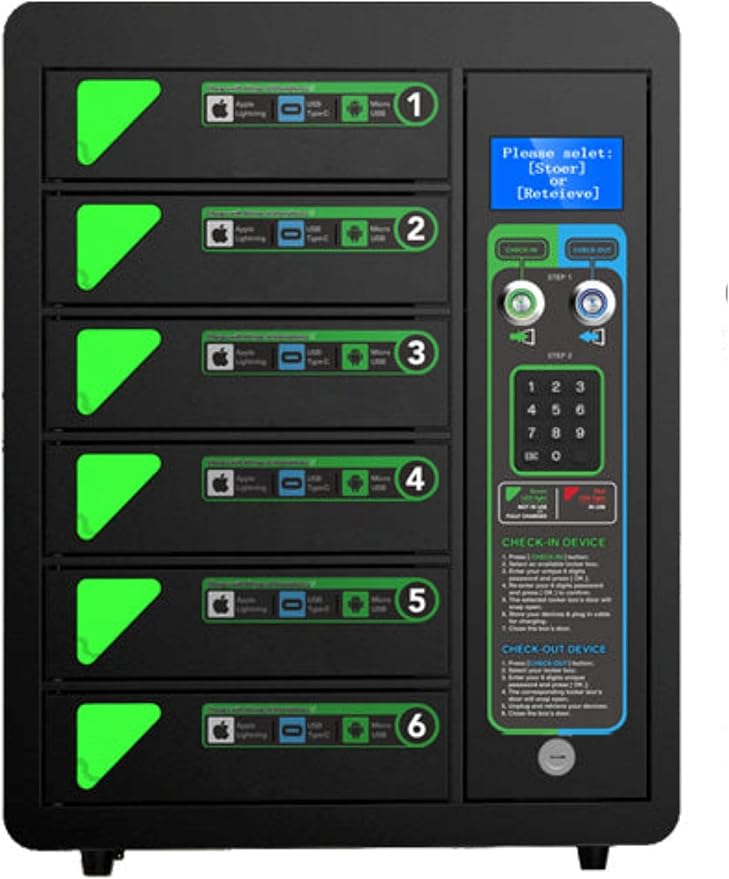 Amazon.com: pagertec UNY Secure Cell Phone Charging Station Locker ...