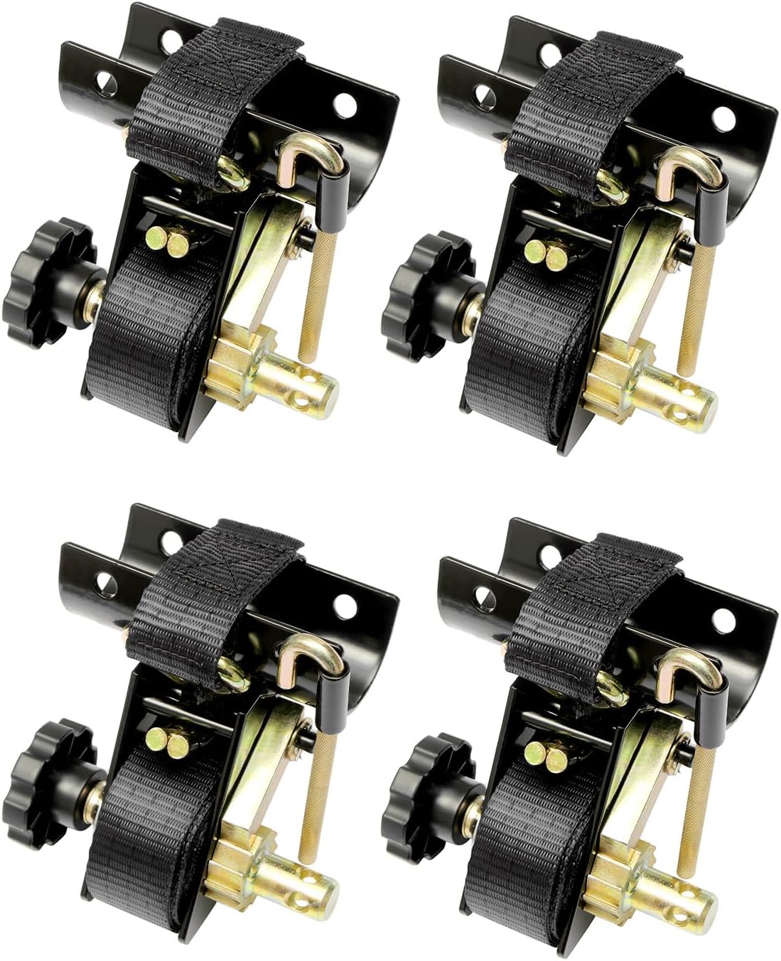 Amazon.com: Ladder Rack Straps, W/J-Hook (4PCS), 2" Black Round Tube ...