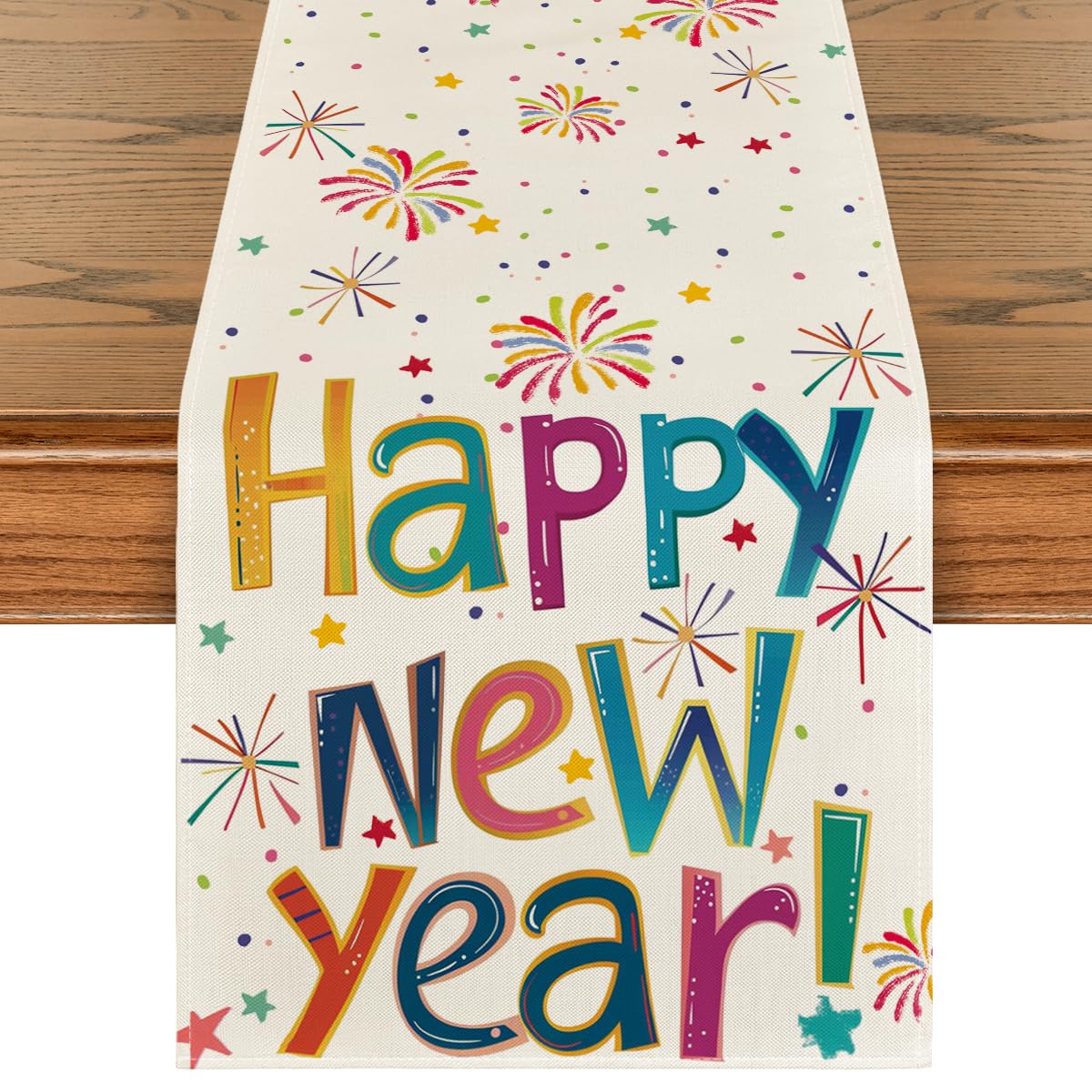 Amazon.com: Artoid Mode Colorful Fireworks 2025 Happy New Year Table ...