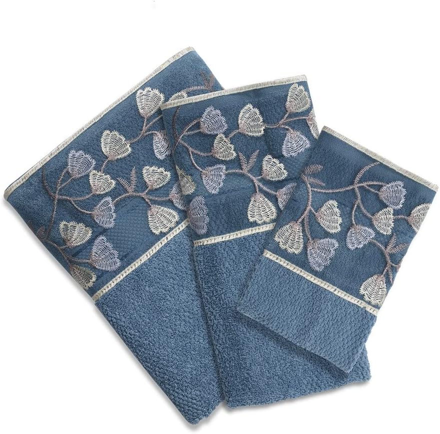 Amazon.com: Popular Bath Capri Collection, Towel Set, Slate Blue : Home ...
