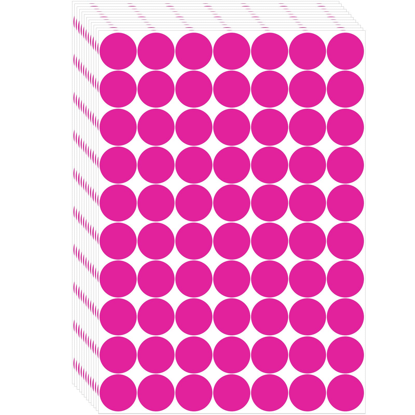 Amazon.com : 1400 PCS Pink Dot Stickers Round Color Coding Labels Polka ...