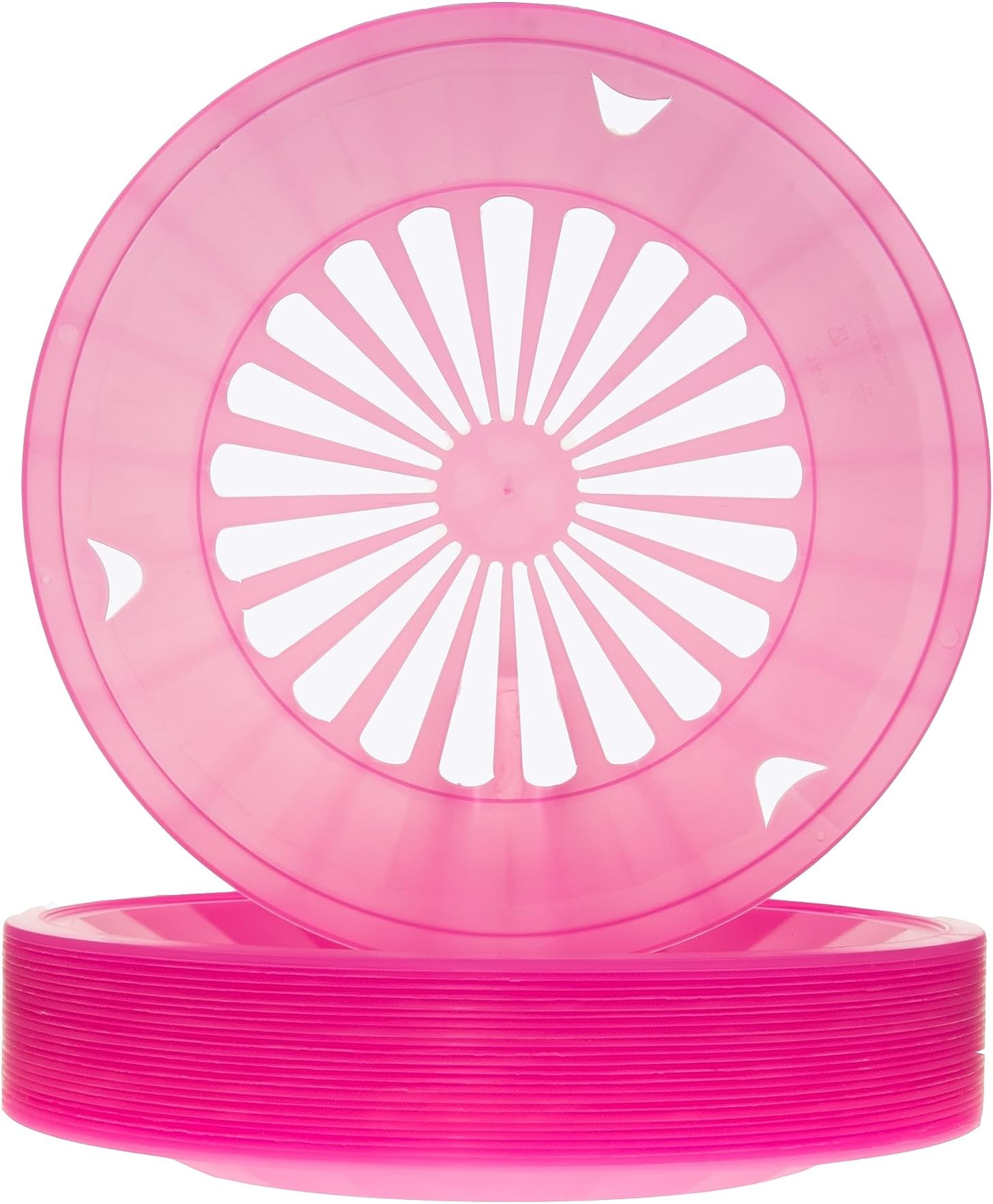 Amazon.com: Sedmoon Reusable Plastic Paper Plate Holders 24 Pack 10 ...