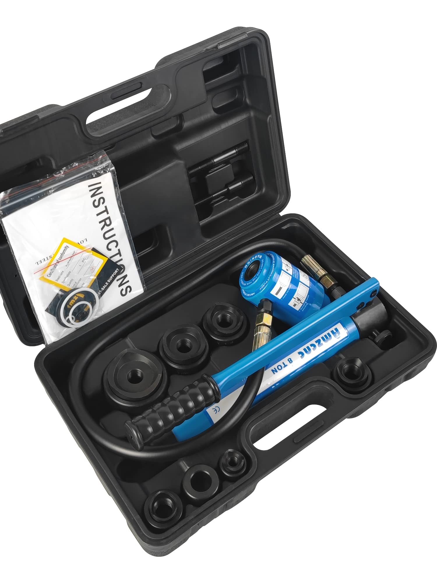 Snapklik.com : AMZCNC Hydraulic Knockout Punch Electrical Conduit Hole ...