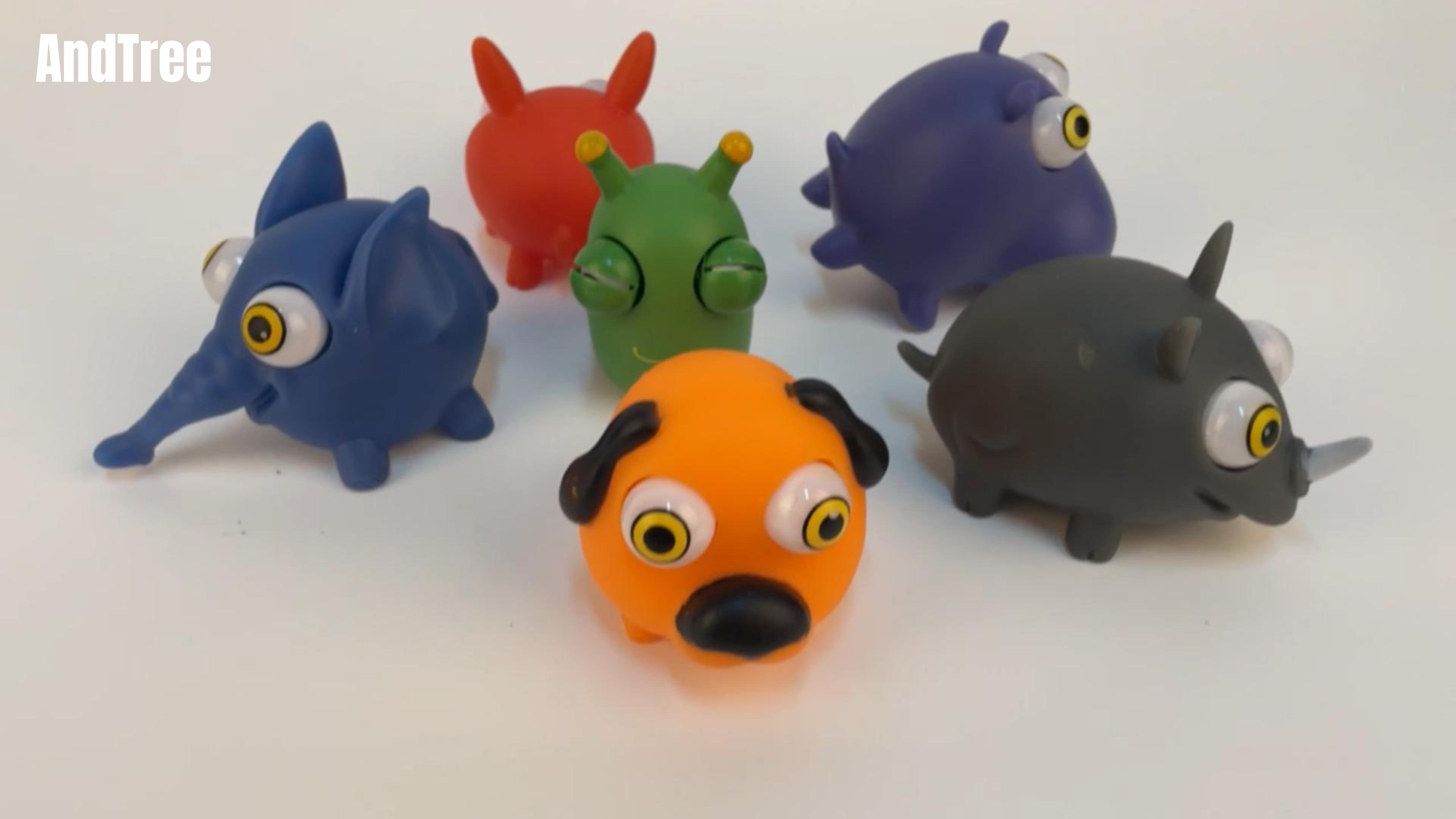 Watch Squeeze Eyes Pop Out Squishy Raised Eyes Animal Toy on Amazon Live