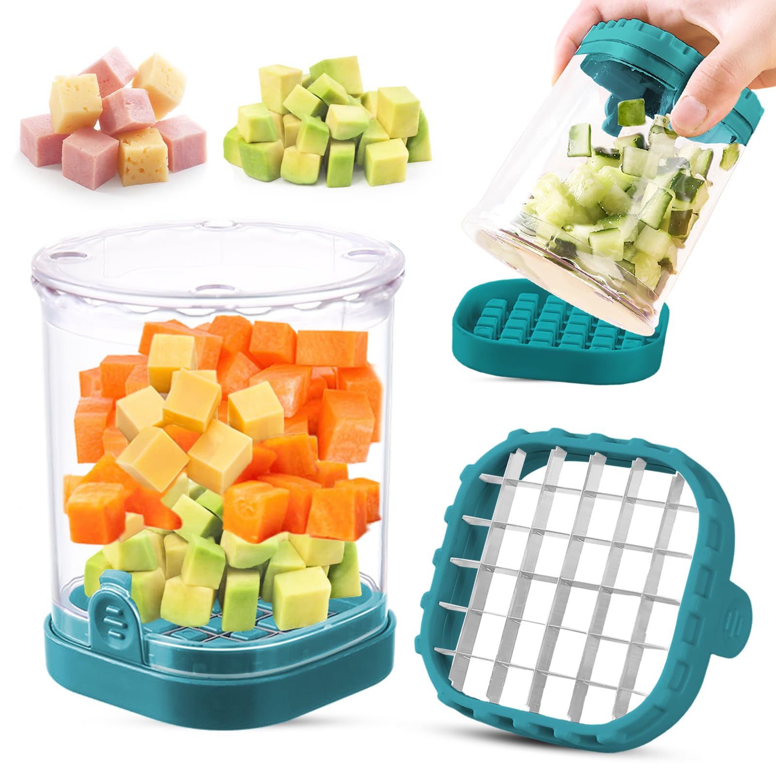 Amazon.com: Vegetable Dicer Cup, Food Dicer for Soft Fruit and Veggie ...