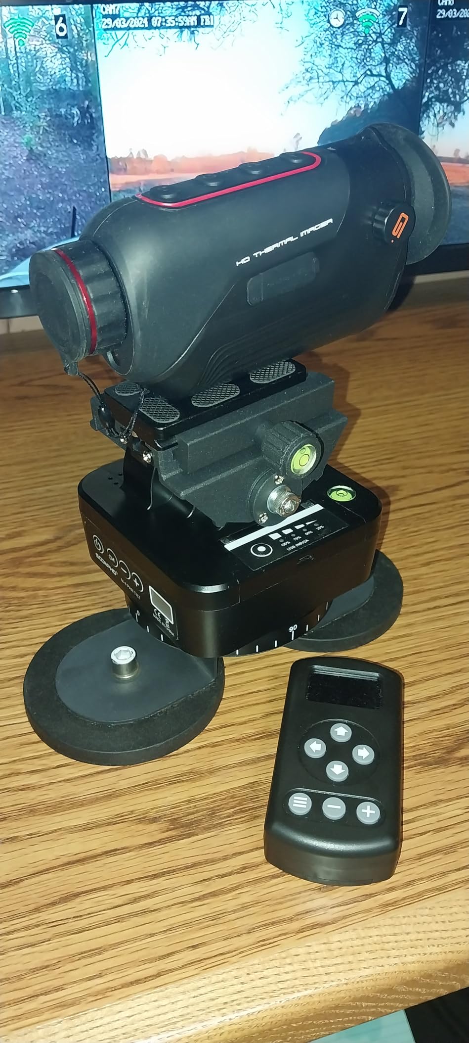 Amazon.com : Soonpho M4 Motorized Rotating Panoramic Tripod Head ...