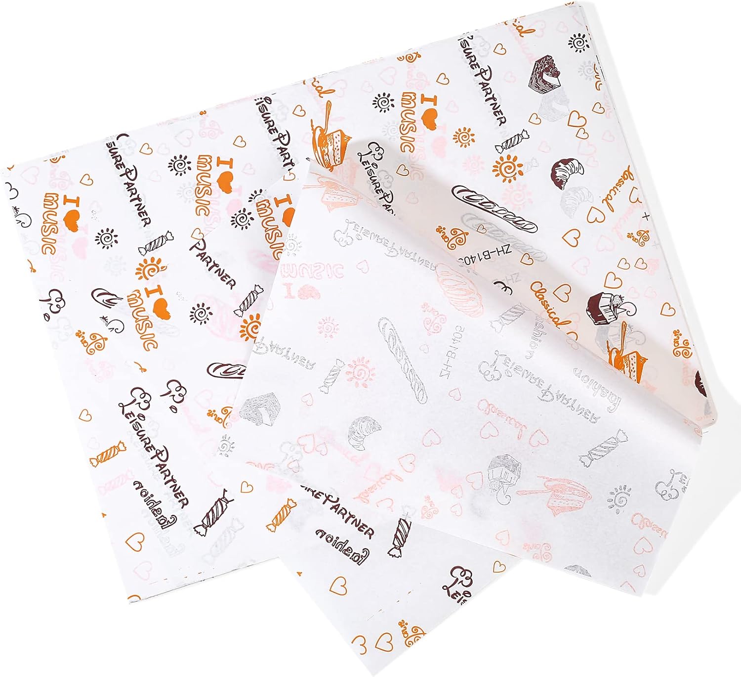 100 Sheets Bread Paper, Food Paper, Cheese Paper, Sandwich Paper, Wax ...