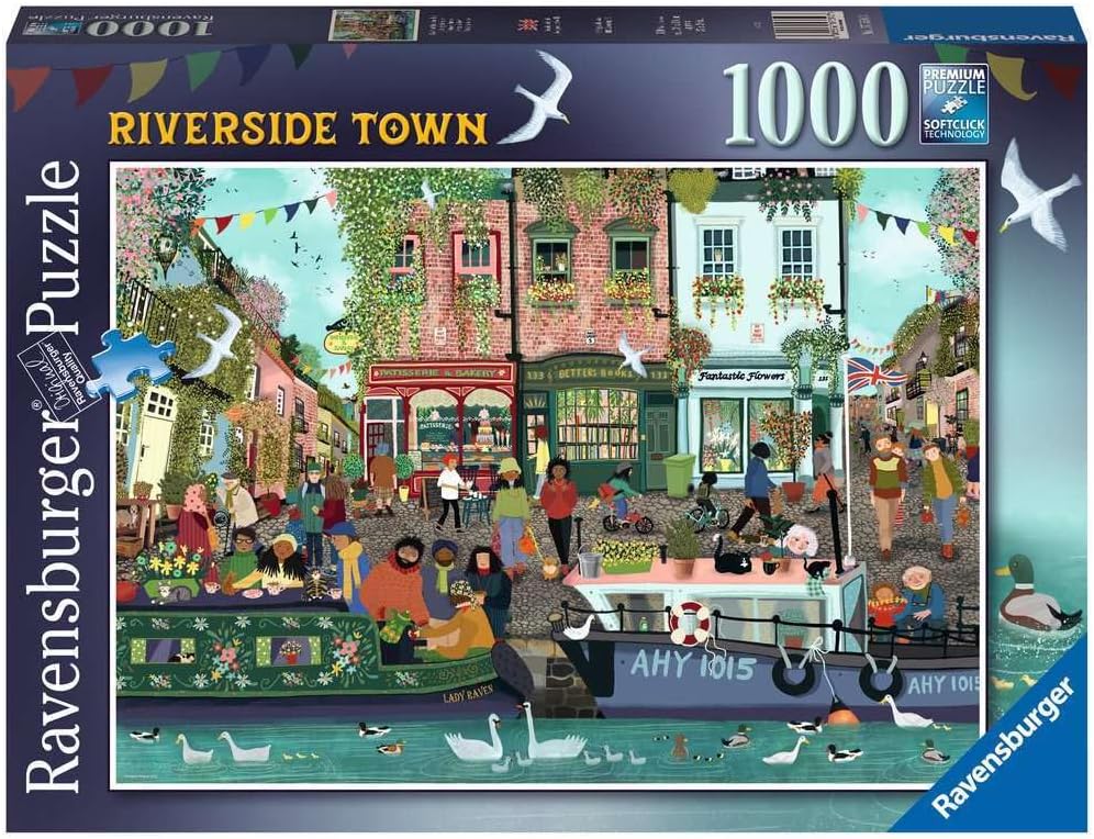 Ravensburger Riverside Town 1000 Piece Jigsaw Puzzle for Adults and ...