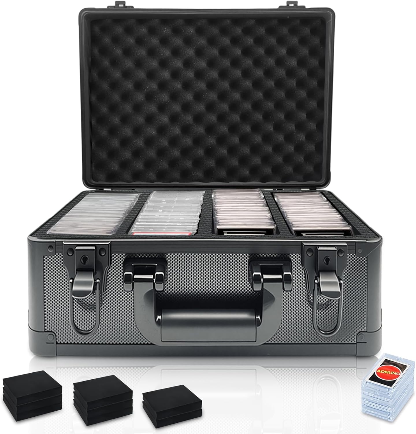 Amazon.com: Graded Card Box - Aluminum Alloy 4-Row Graded Card Storage ...