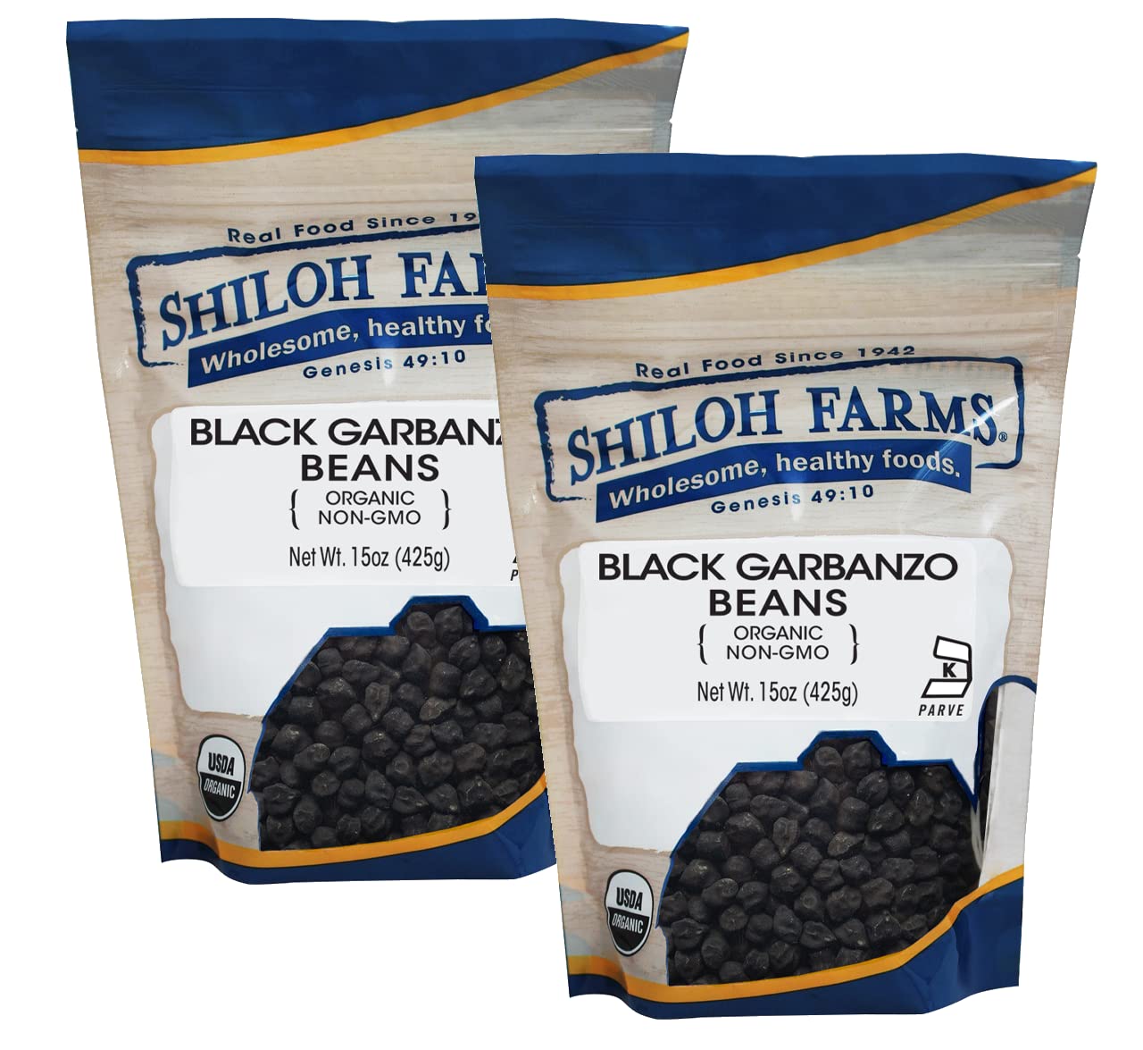 Amazon.com : Shiloh Farms - Organic Black Garbanzo Beans - 15 Ounce Bag ...