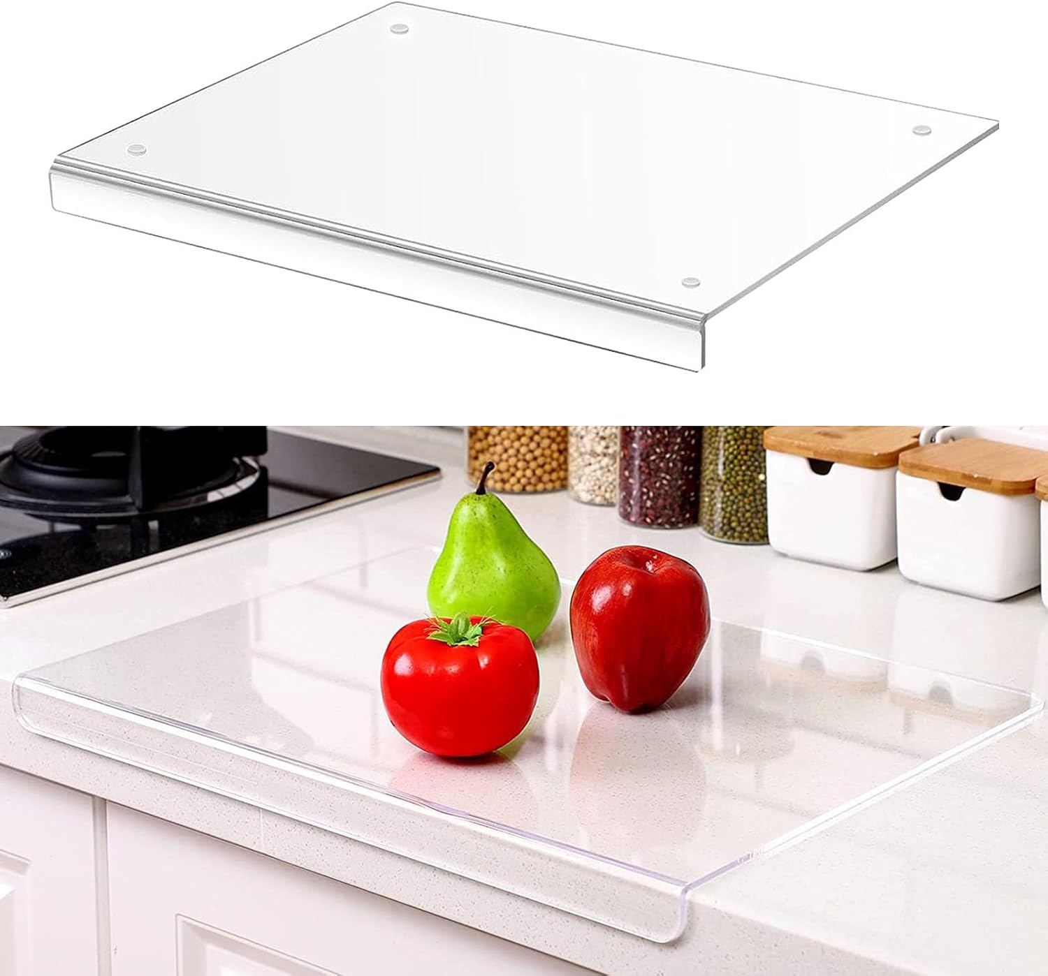 Amazon.com: Acrylic Cutting Boards for Kitchen Counter, Clear Cutting ...