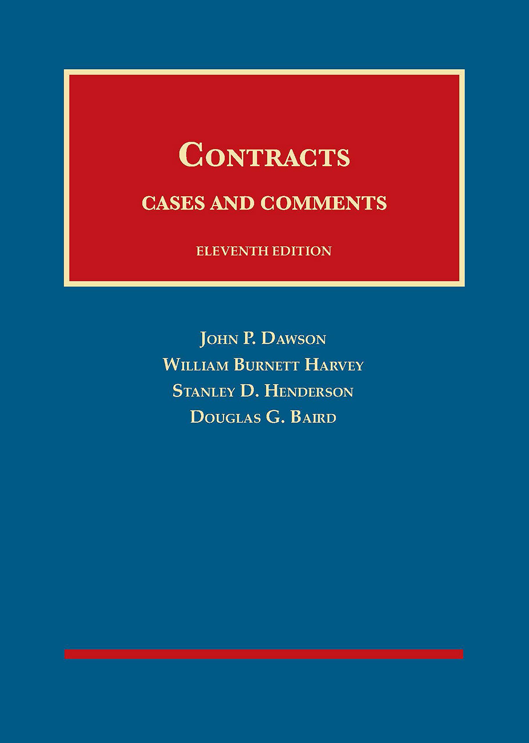Amazon.com: Contracts, Cases and Comments (University Casebook Series ...
