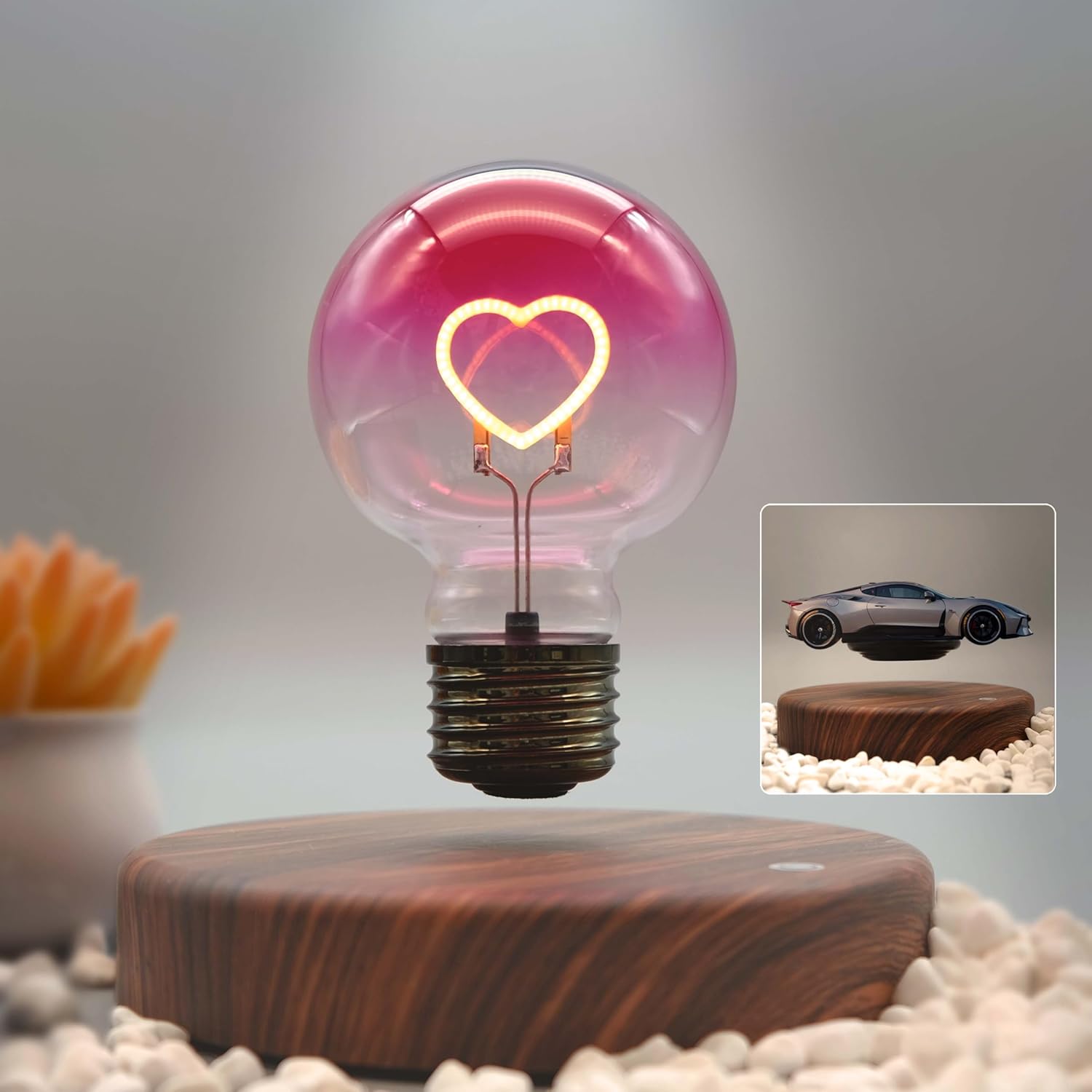 Funtastech Levitating Lamp Magnetic Levitation Ambient Lighting Led ...