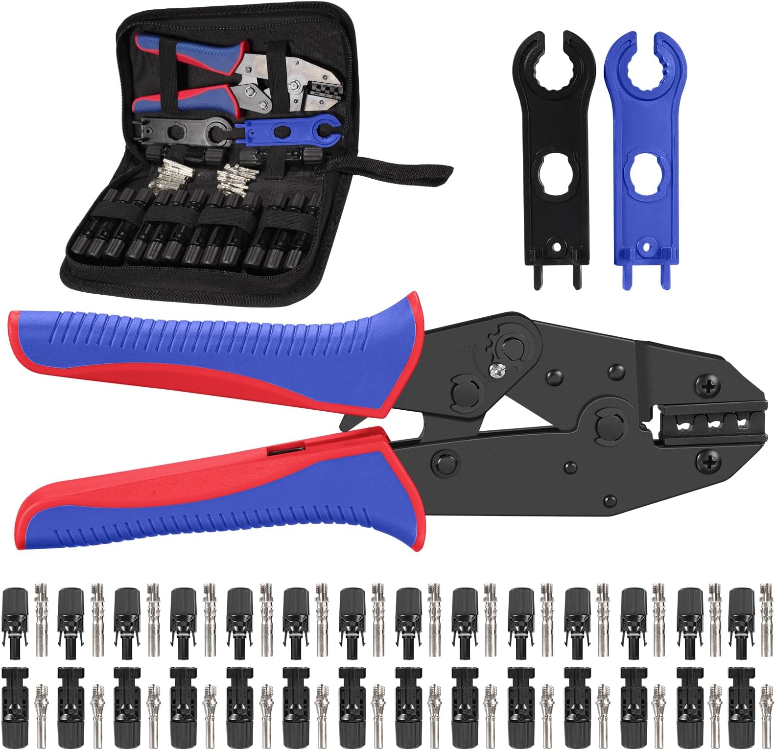 Amazon.com: MacaRio Solar Wire Crimping Tool Kit for Solar Panel Cable ...