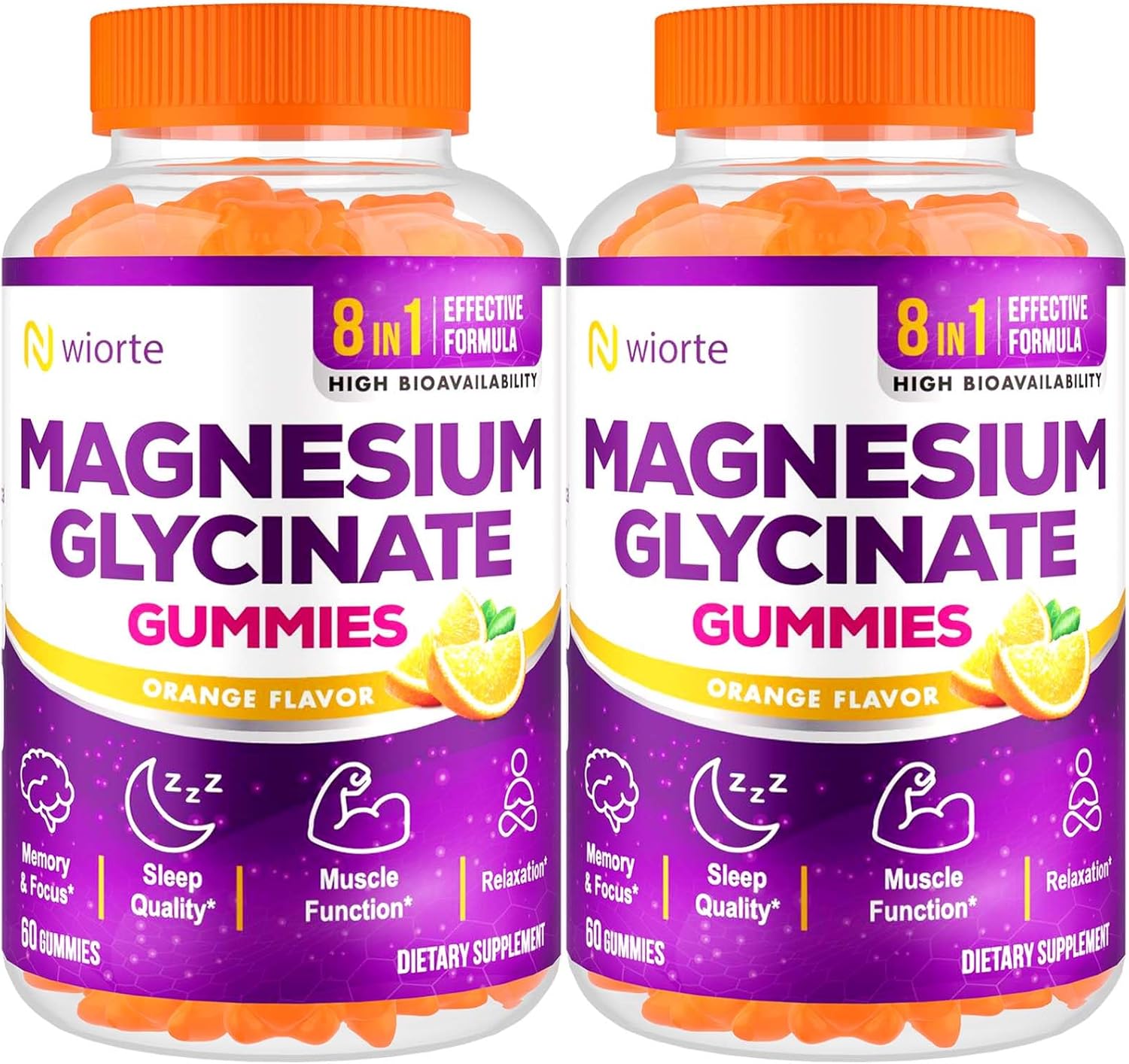 Amazon.com: Magnesium Glycinate Gummies 1500mg, Magnesium Gummies for ...