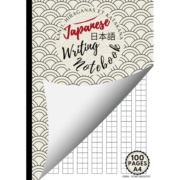 Buy Japanese Writing Notebook: Genkouyoushi - Field grid -100 Pages ...