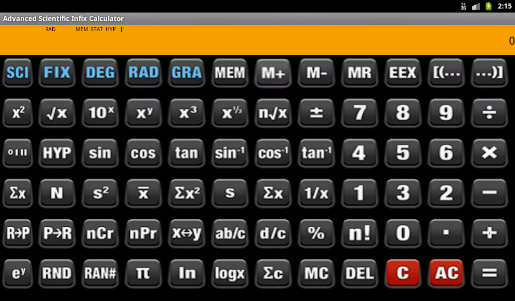 Advanced Scientific Infix Calculator - App on Amazon Appstore