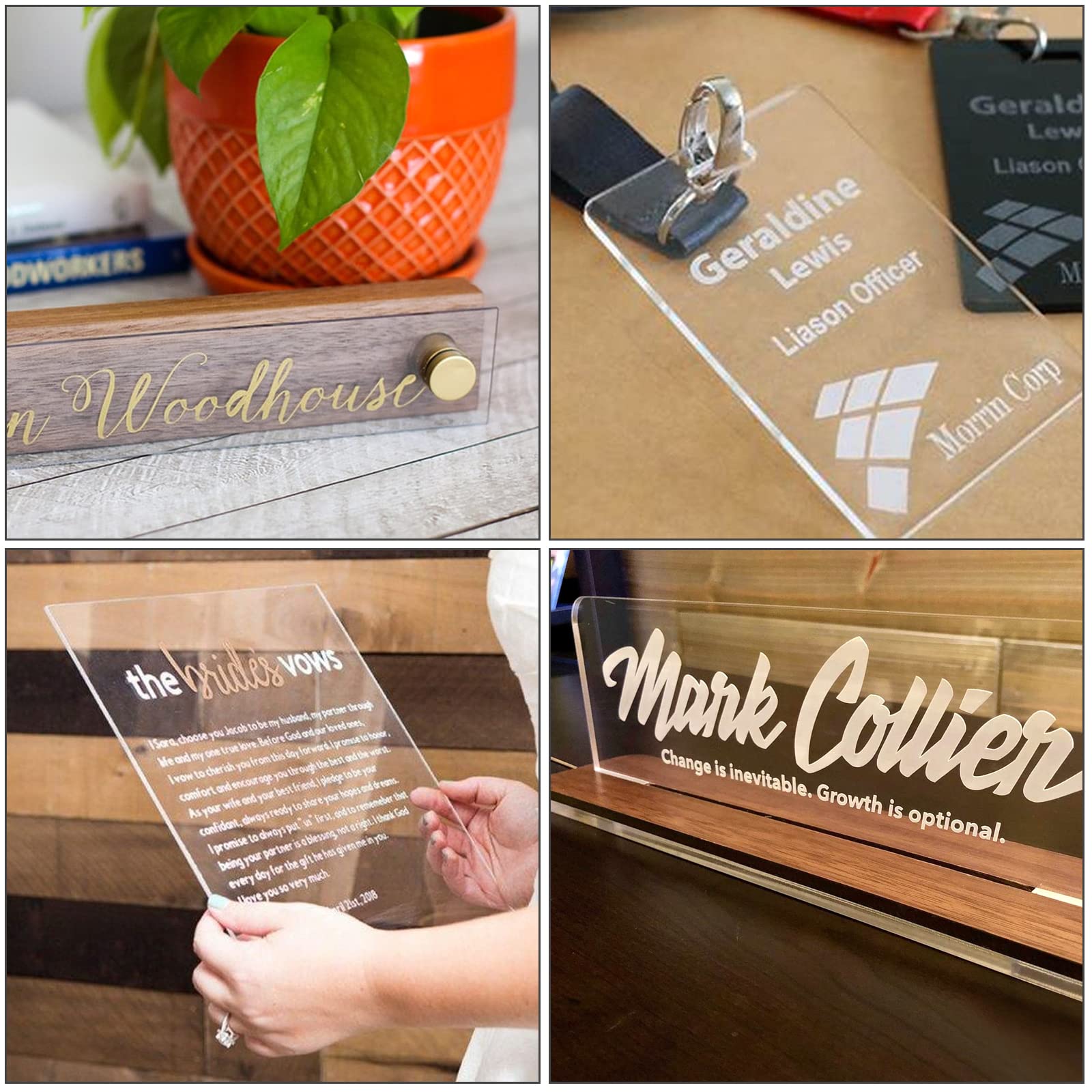 Snapklik.com : 10 Pack Clear Acrylic Sheet 8x12" 2mm Thick Transparent ...