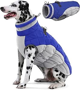 Amazon.com : AOFITEE Dog Coat, Warm Dog Jackets for Large Dogs, Reflective Turtleneck Dogs ...