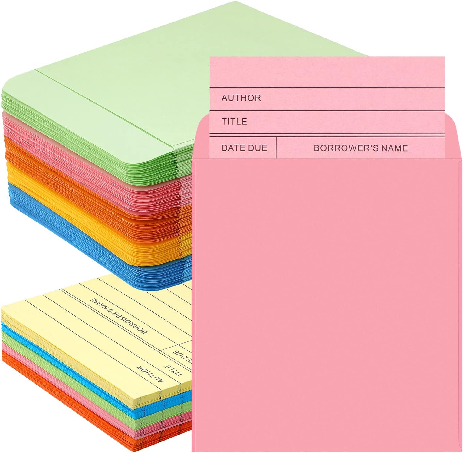 Amazon.com : Jot & Mark Library Due Date Note Cards | Checkout Catalog ...