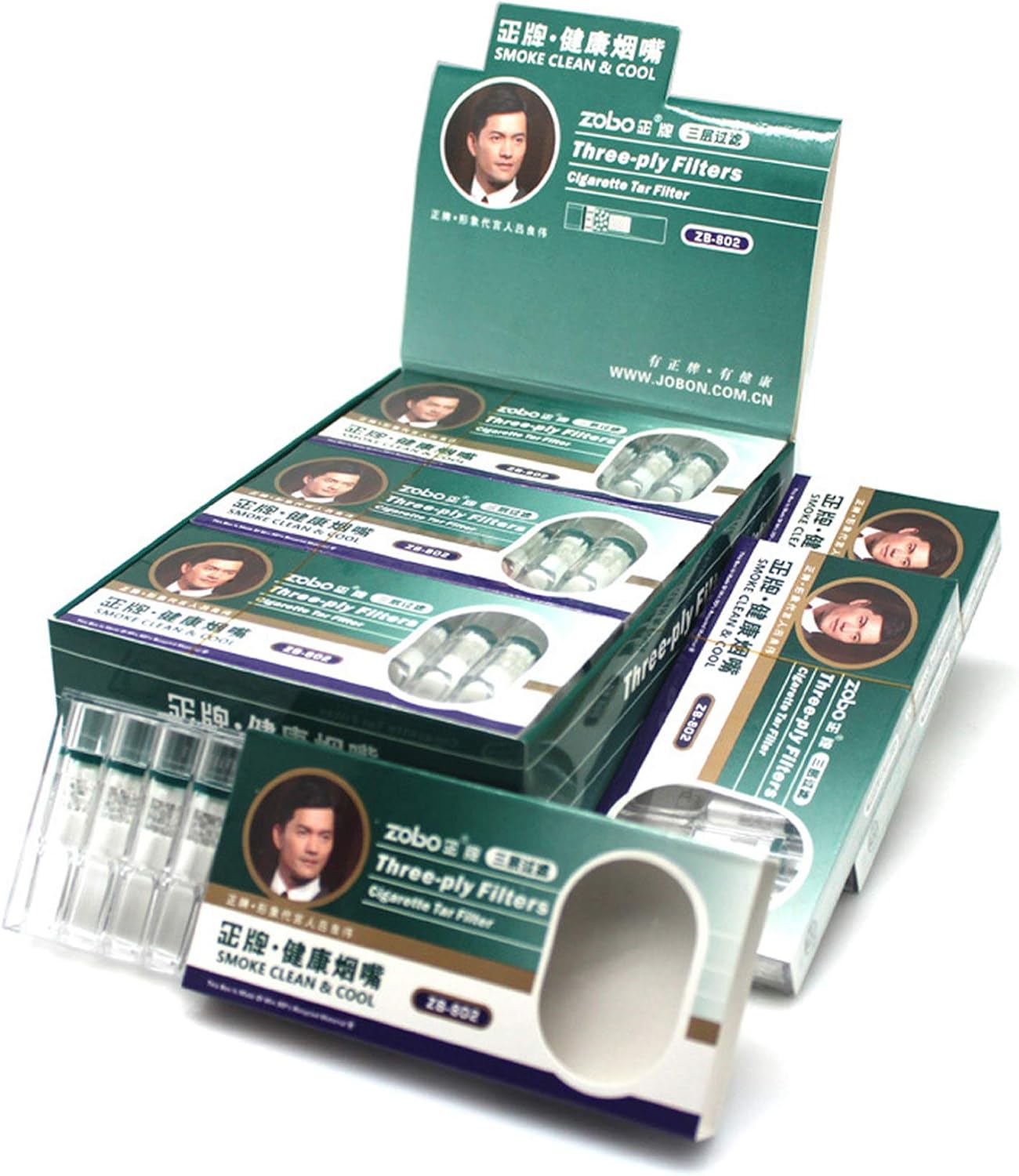 ZOBO Disposable Cigarette Filters - Reduce Tar and Smoke Stains
