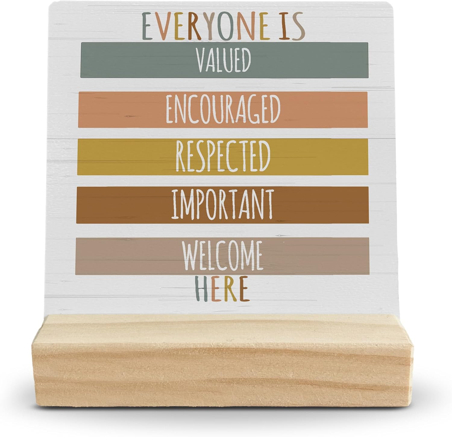Amazon.com: FUGWN Inspirational Desk Decor, Boho Classroom Decor Wood ...