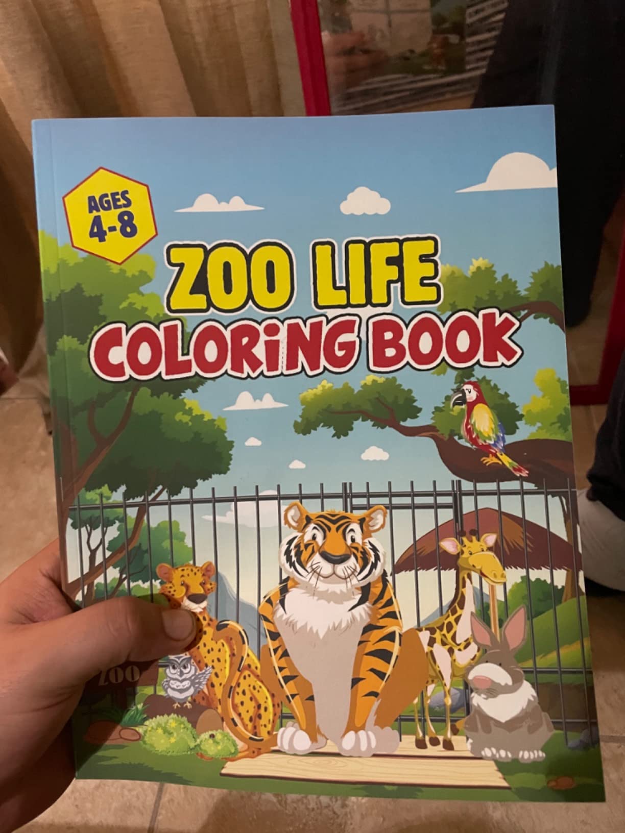 Zoo Life Coloring Book: Fun And Easy Coloring Illustrations Of Cute Zoo ...