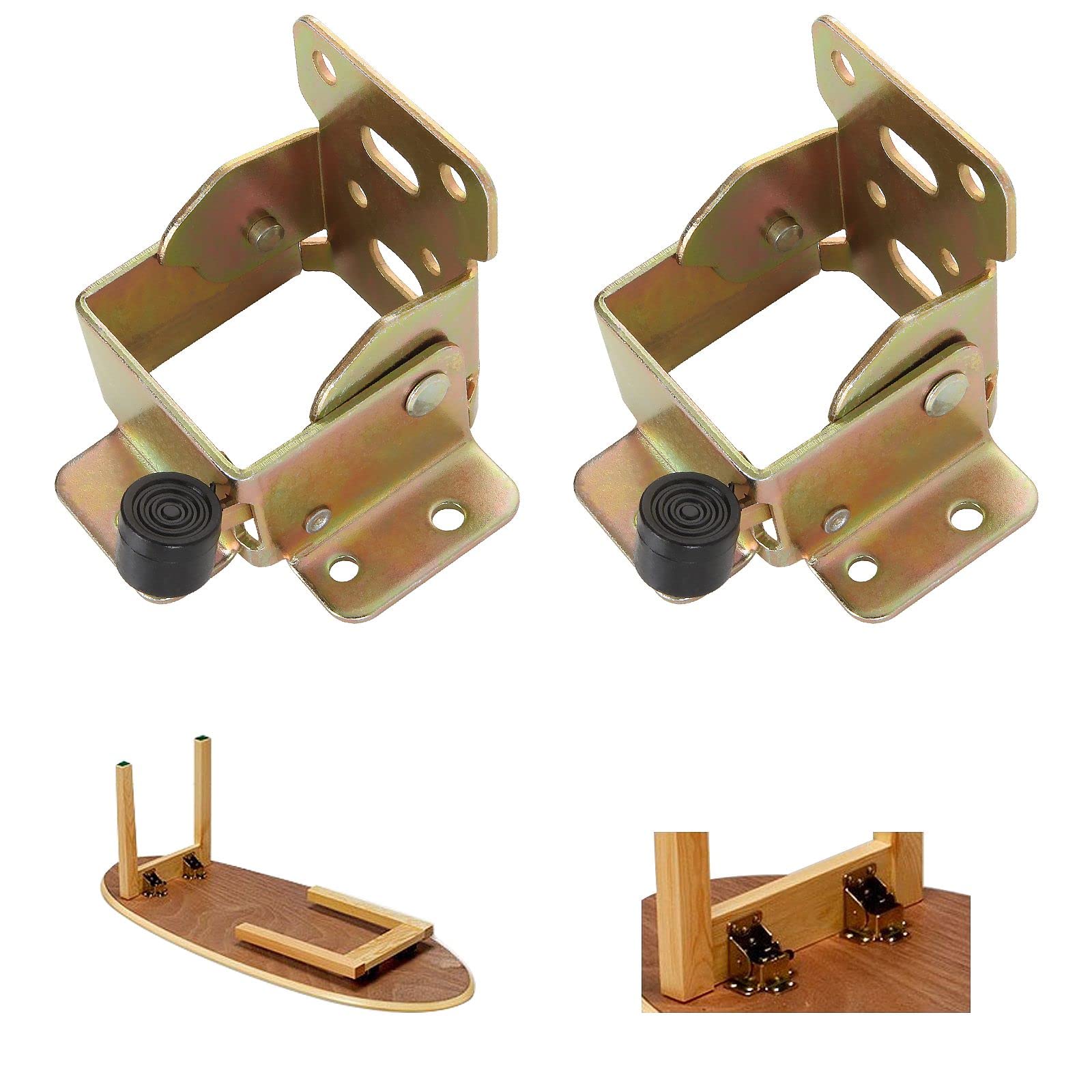 Certbuy Lock Extension Support Bracket 12 Pcs Table Legs Folding ...