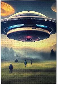 Amazon.com: UFO Landing 1000 Pieces Jigsaw Puzzle for Adults, Printed ...