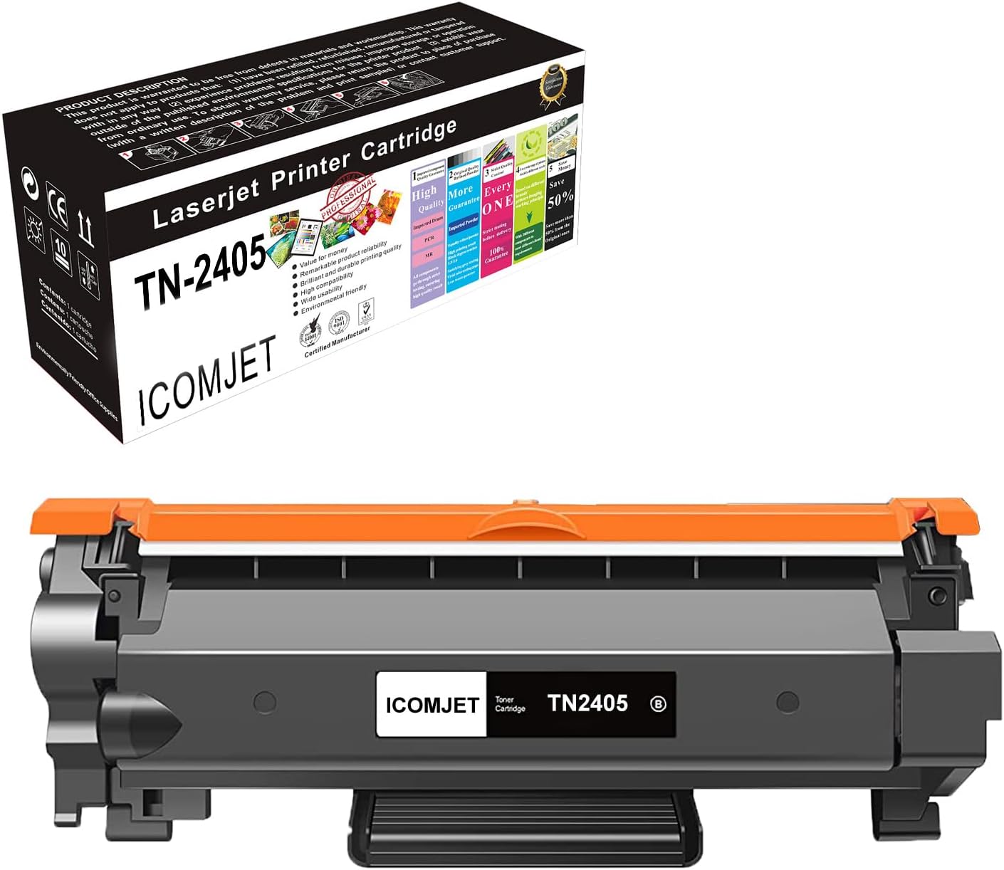 ICOMJET TN2405 Compatible Toner Cartridge Replacement for Brother TN ...