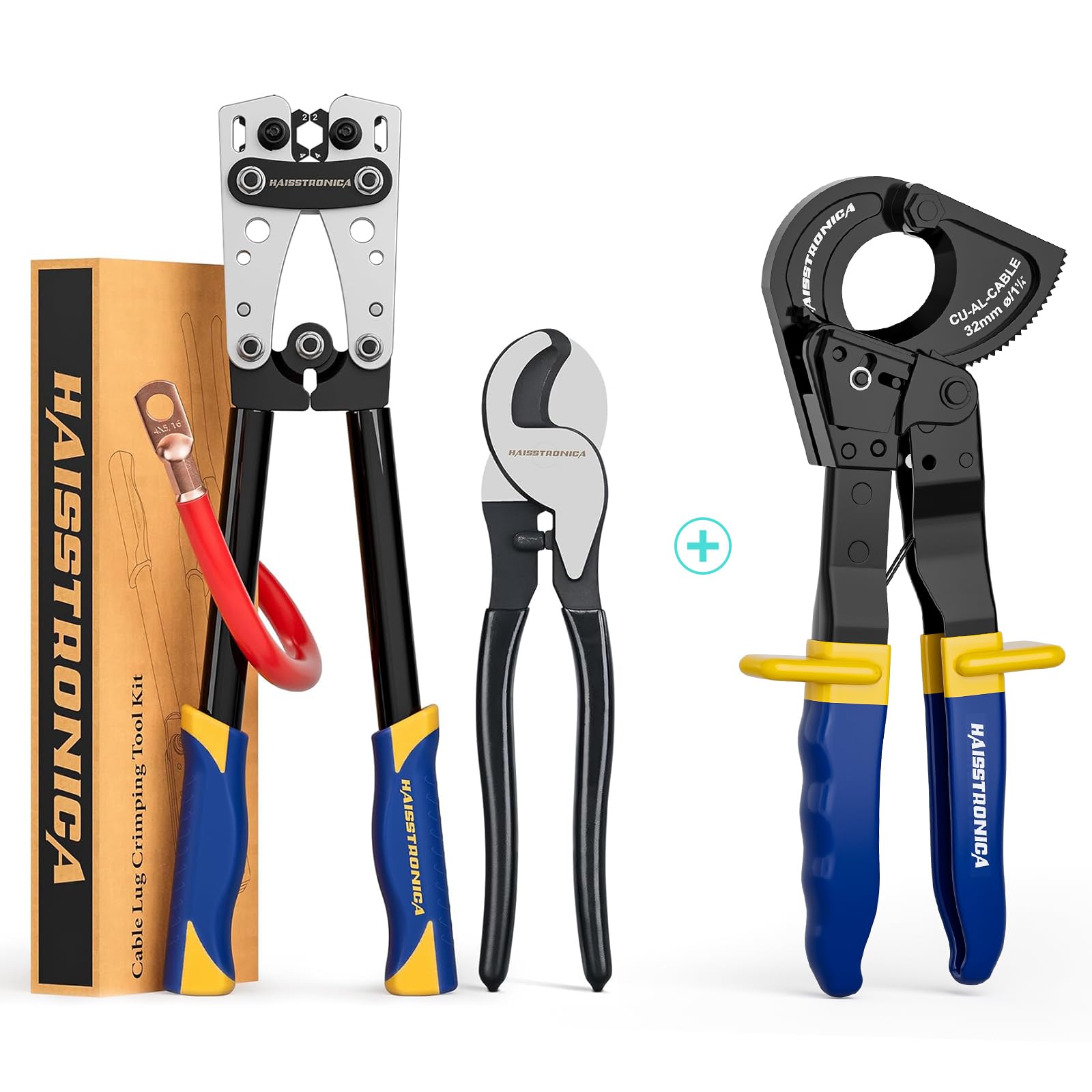 haisstronica Battery Terminals Crimping Tool + Cable Cutters - Amazon.com