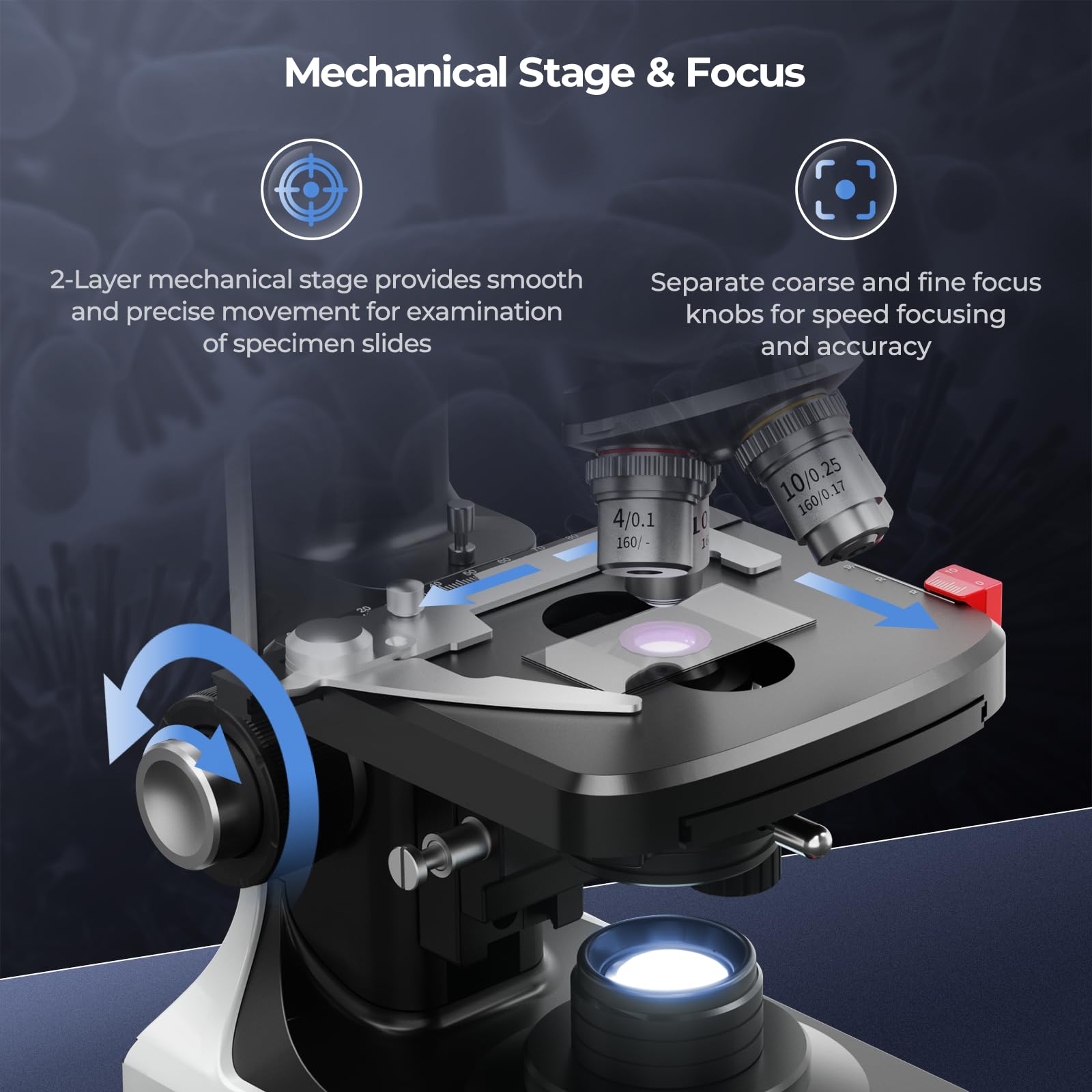 Snapklik.com : Dual Power Supply Vabiooth Lab Compound Binocular ...