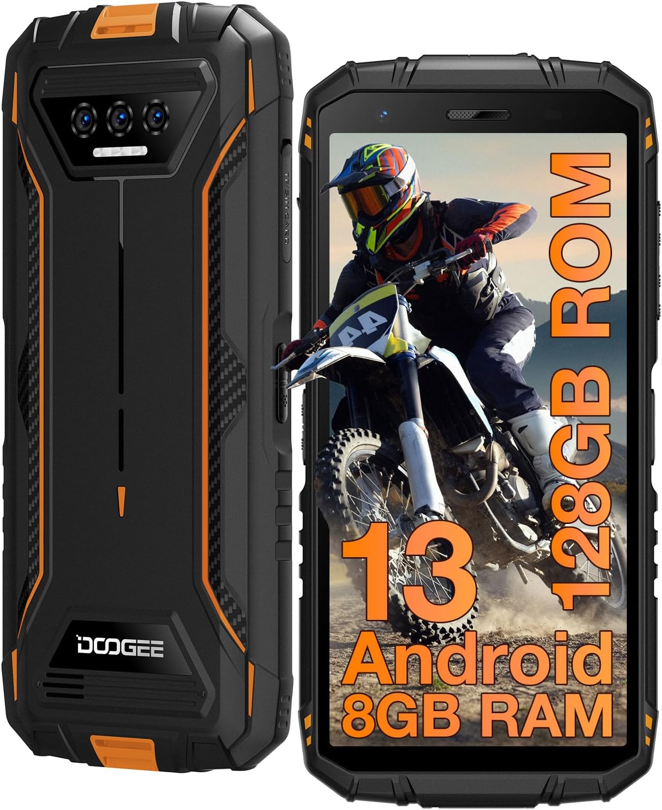 DOOGEE S41 PLUS [2024] Rugged Smartphone, 8GB RAM+128GB ROM (TF 1TB ...