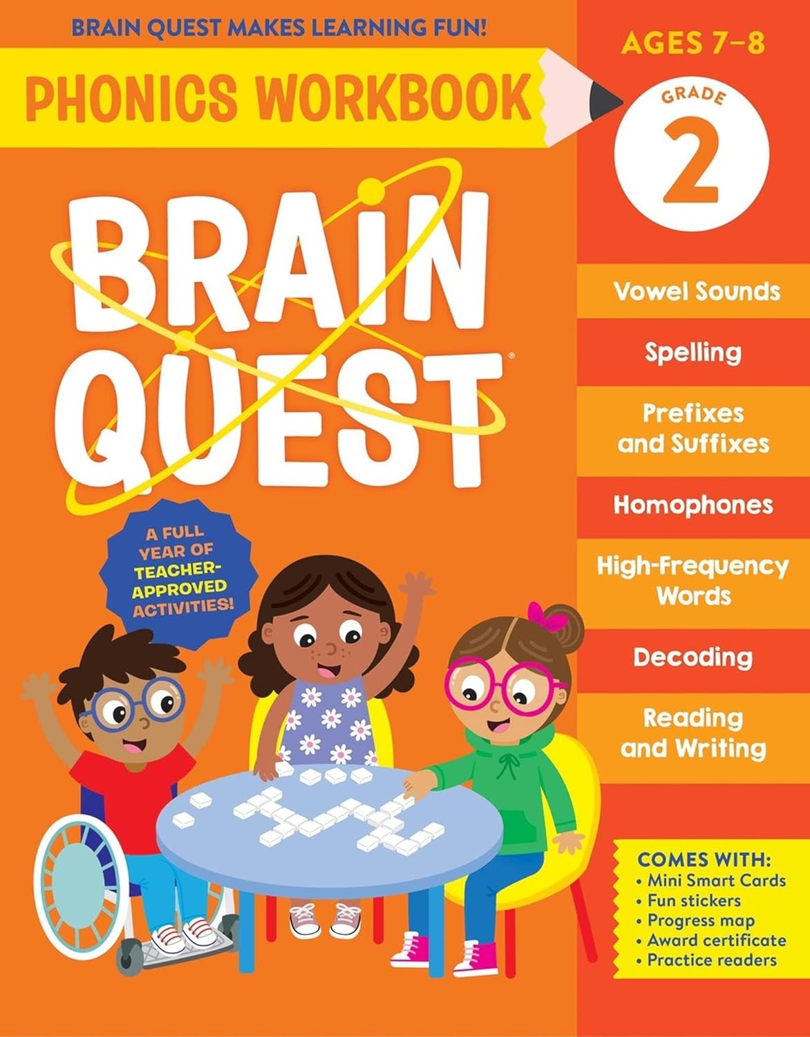 Brain Quest Phonics Workbook: Grade 2 (Brain Quest Phonics Workbooks, 4): Workman Publishing ...