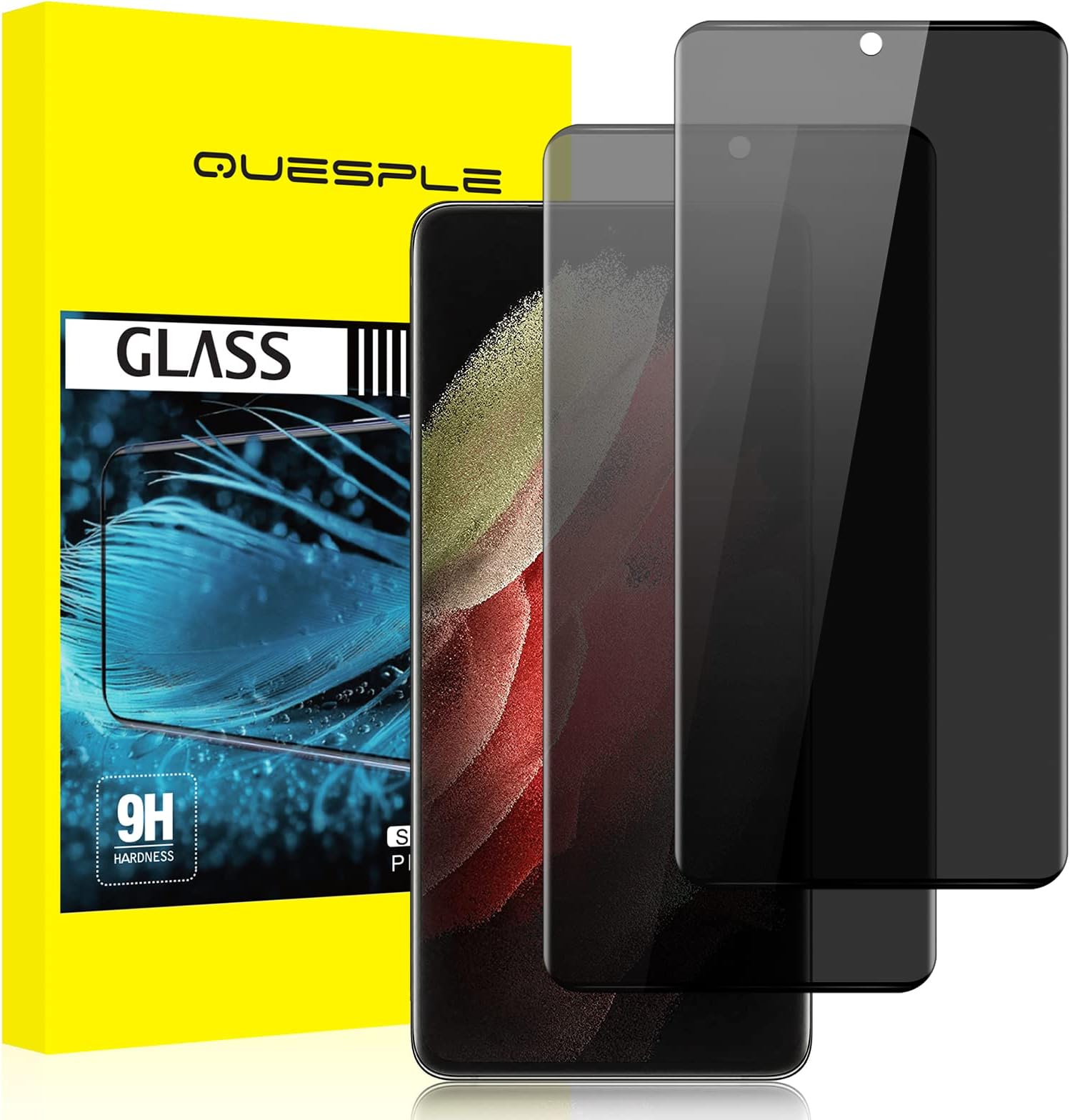 QUESPLE Samsung Galaxy S21 Ultra Privacy Screen Protector [2 Pack ...
